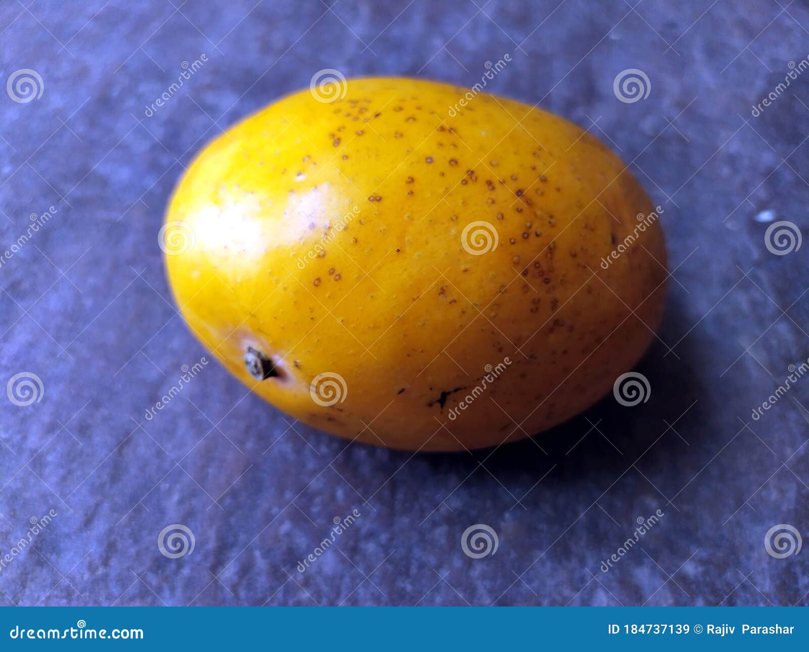 Fresh Sweet Yellow Mango Isolated on Stone Background Stock Image ...