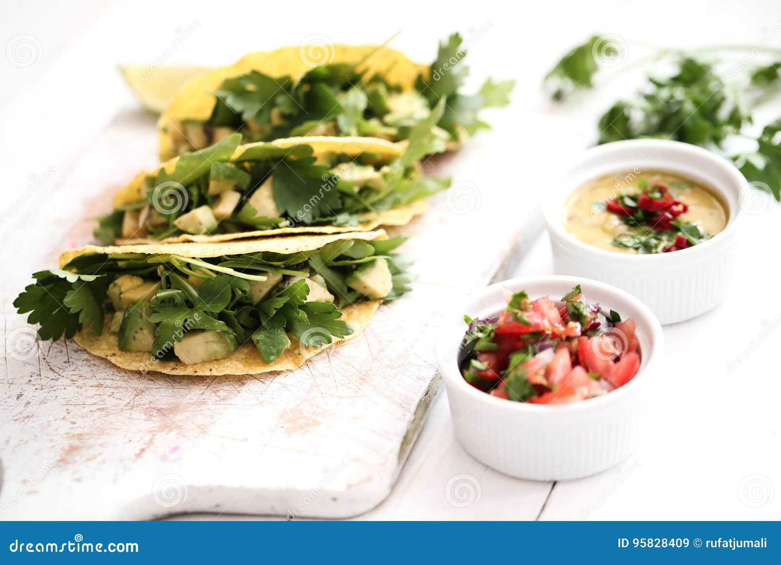 Fresh taco stock image. Image of mexican, prepared, nutrient - 95828409