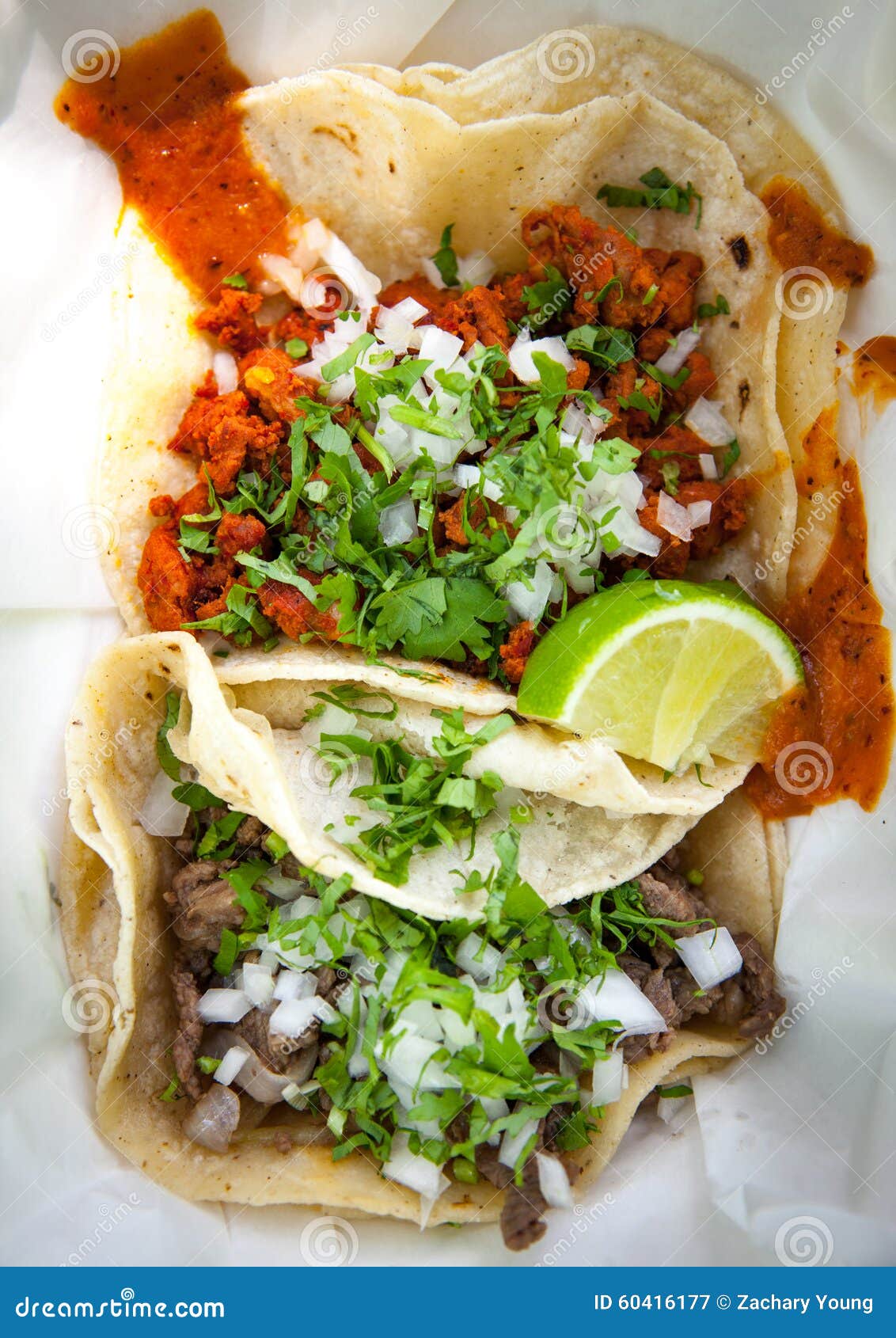Fresh Tacos stock image. Image of flatbread, fast, cuisine - 60416177