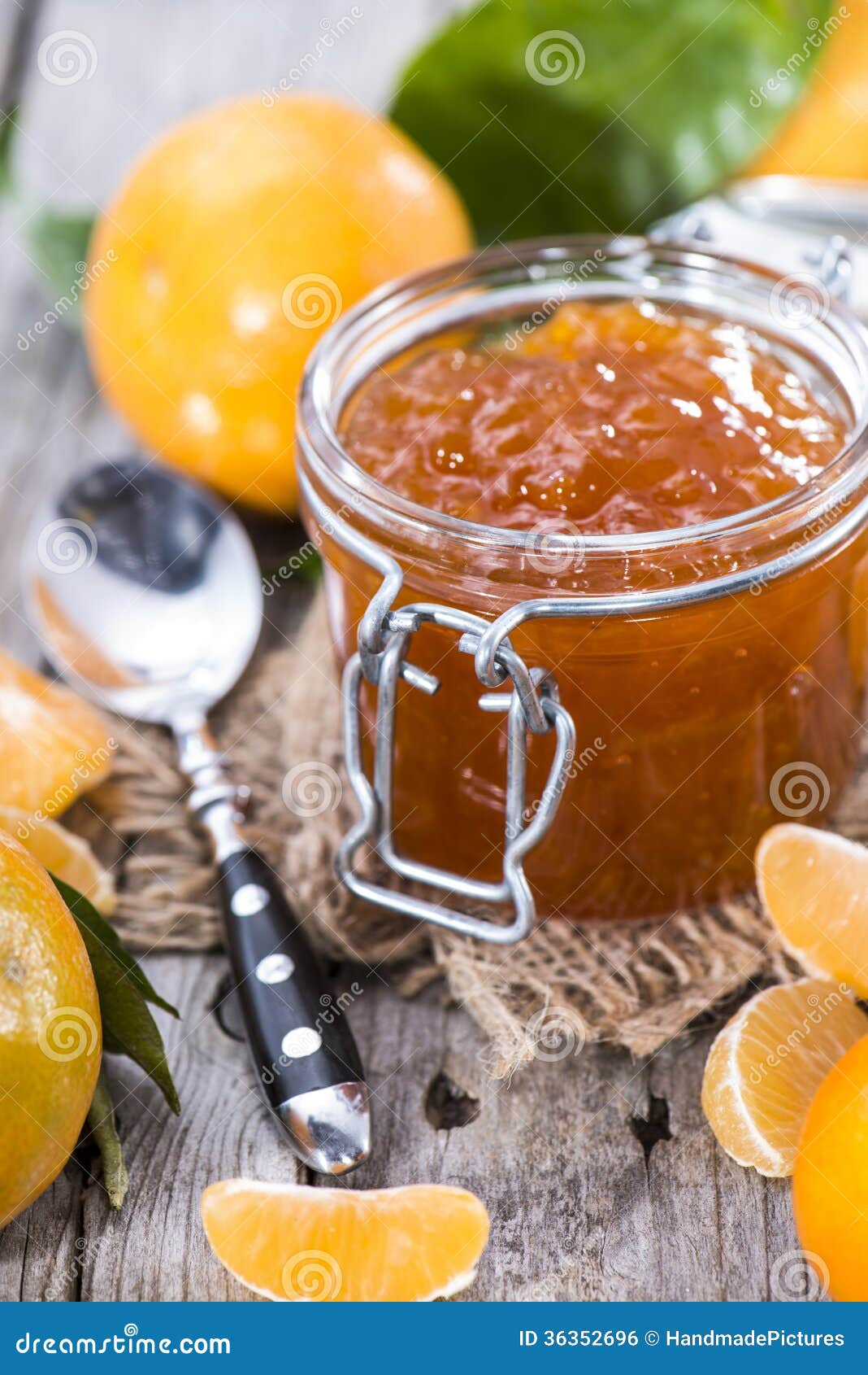 Fresh Tangerine Jam stock photo. Image of glass, dessert - 36352696