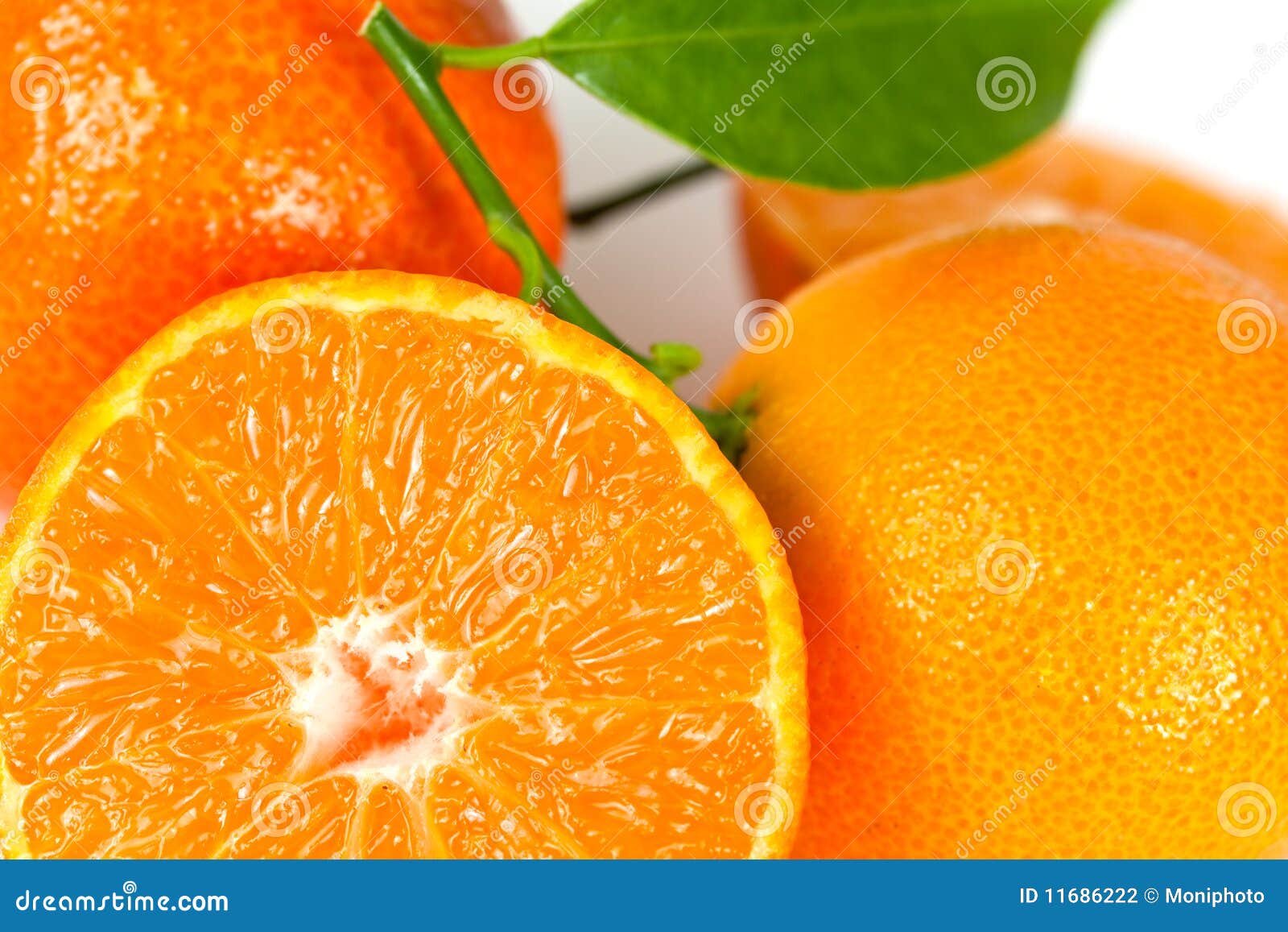 Fresh Tangerine with Leaves,close Up Stock Photo - Image of fresh ...