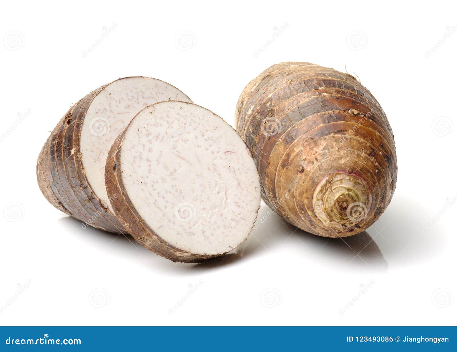 Fresh Taro roots stock photo. Image of root, studio - 123493086