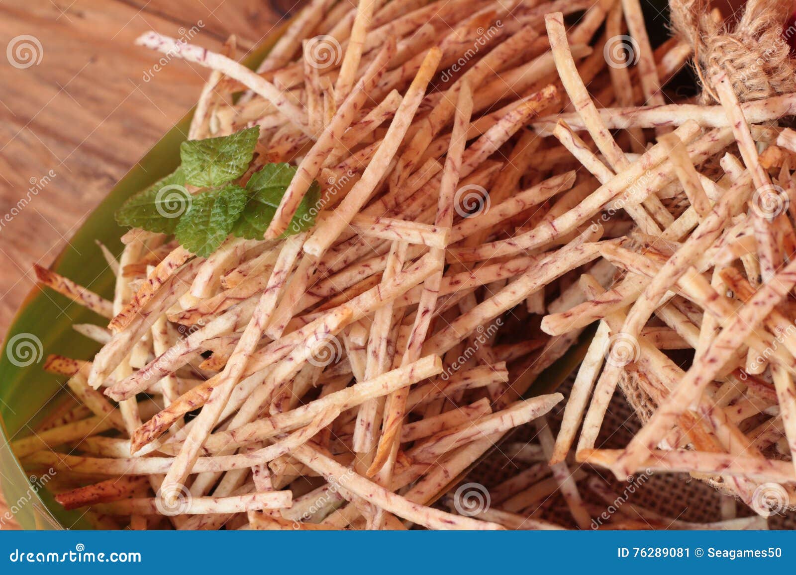 Fresh Taro and Taro Stick with Salt. Stock Image - Image of sliced ...