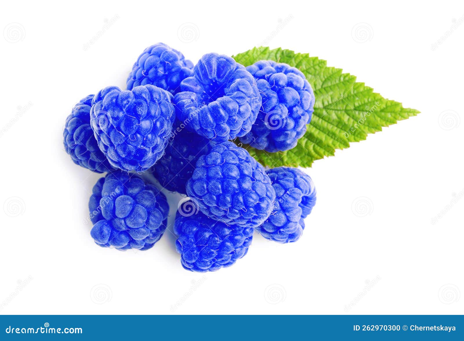 Fresh Tasty Blue Raspberries Isolated on White Stock Photo - Image of ...