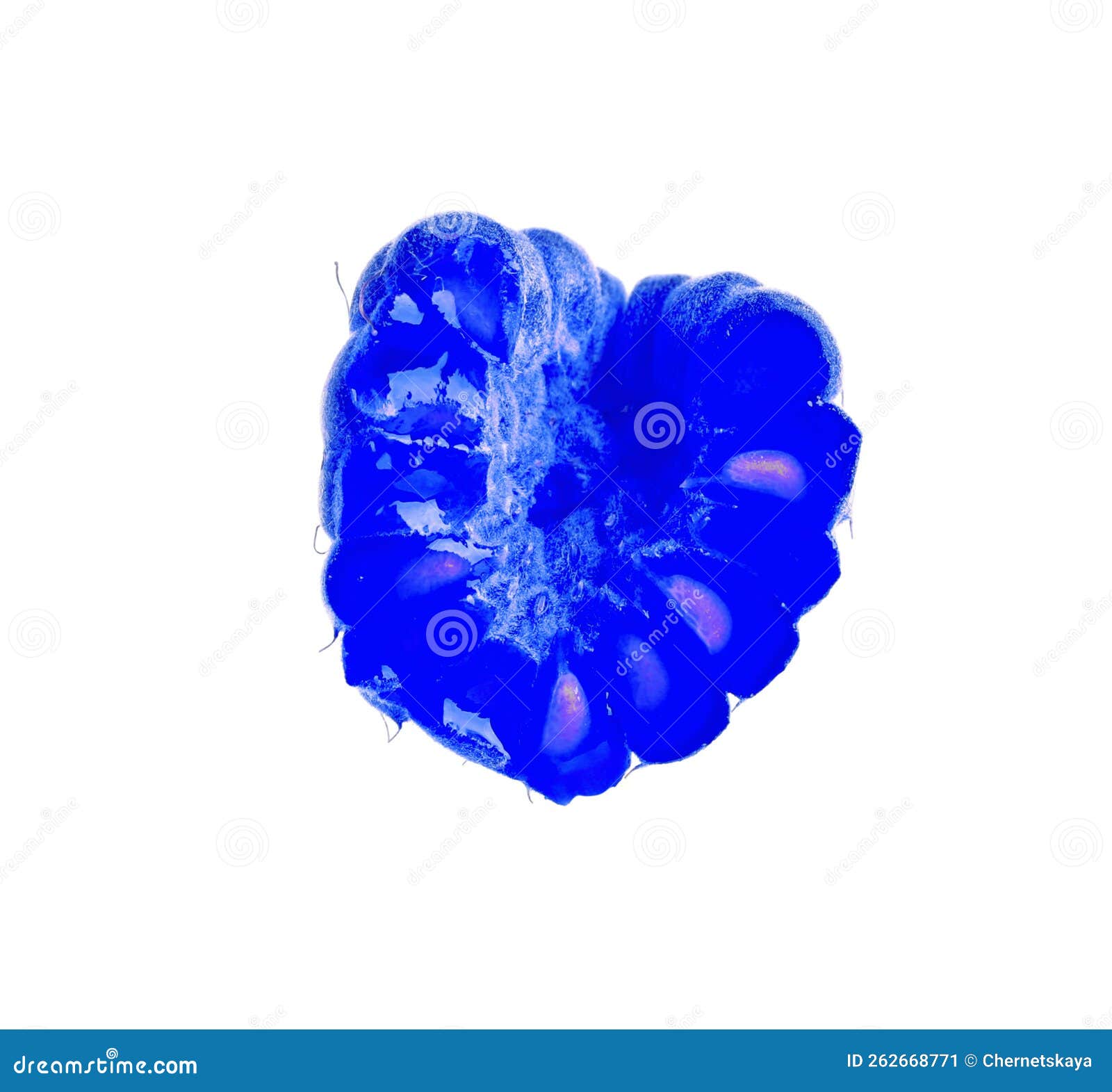 Fresh Tasty Blue Raspberry on White Background Stock Image - Image of ...