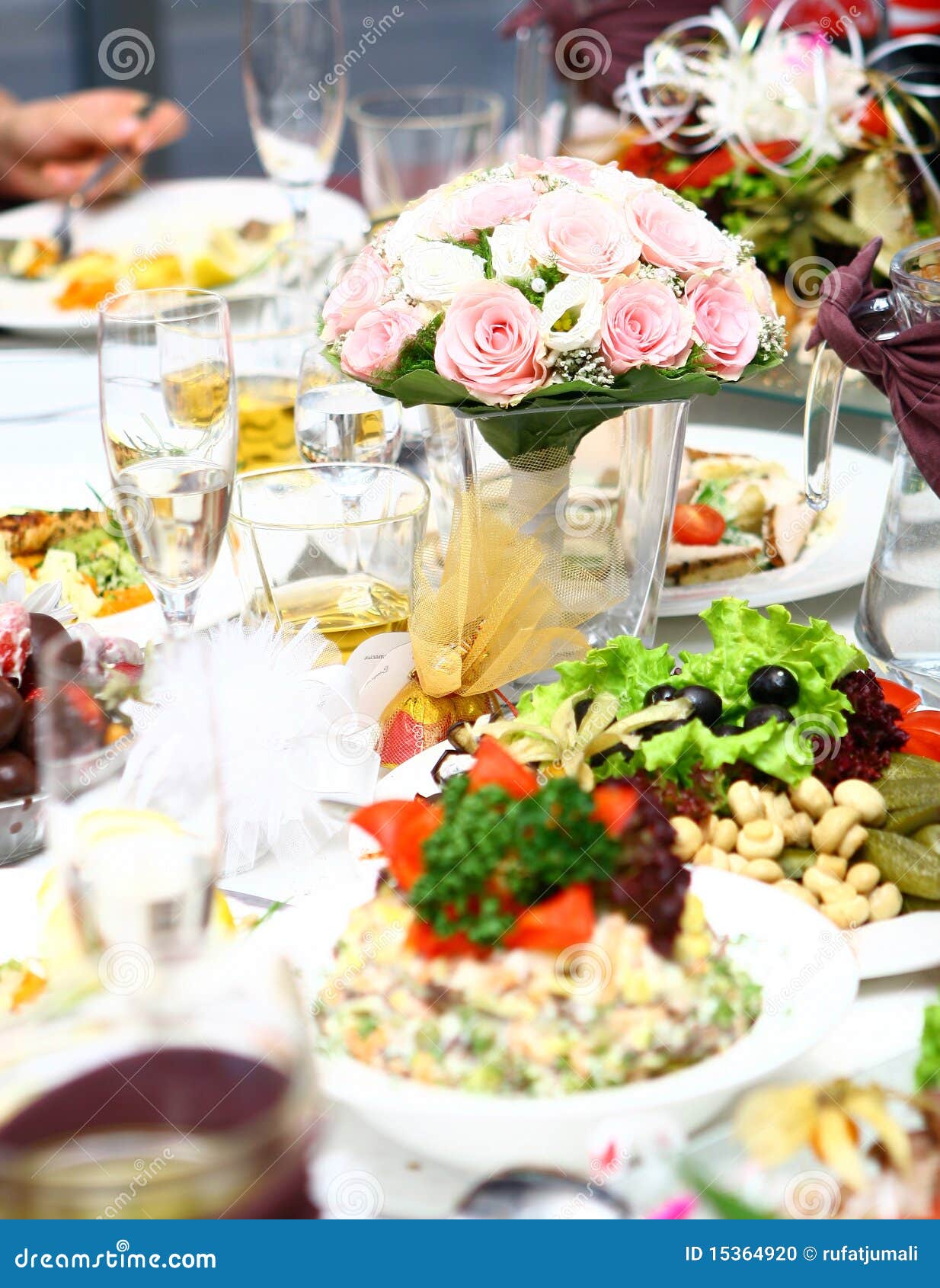 Fresh and Tasty Food on Table Stock Photo - Image of cook, meal: 15364920