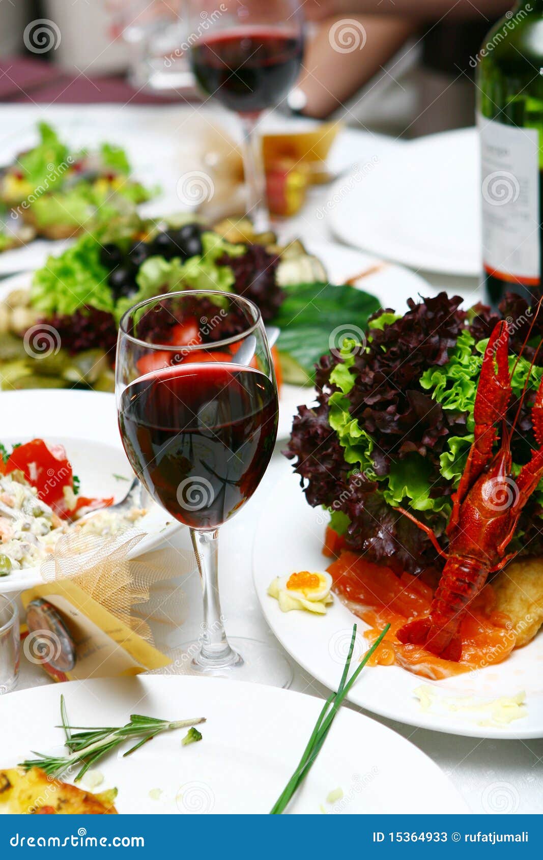 Fresh and Tasty Food on Table Stock Image - Image of green, decoration ...