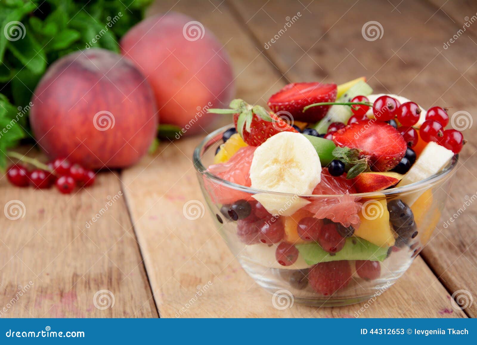 Fresh tasty fruit salad stock image. Image of orange - 44312653