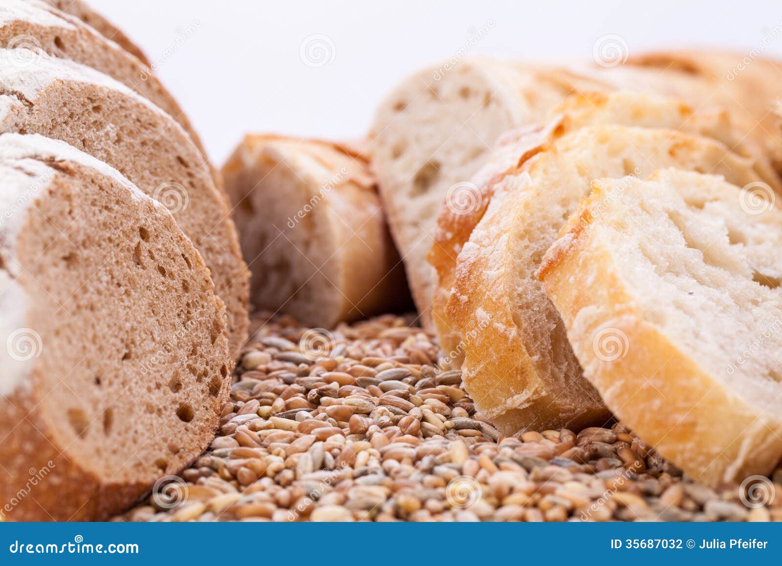 Fresh Tasty Mixed Bread Slice Bakery Loaf Stock Photo - Image of baked ...
