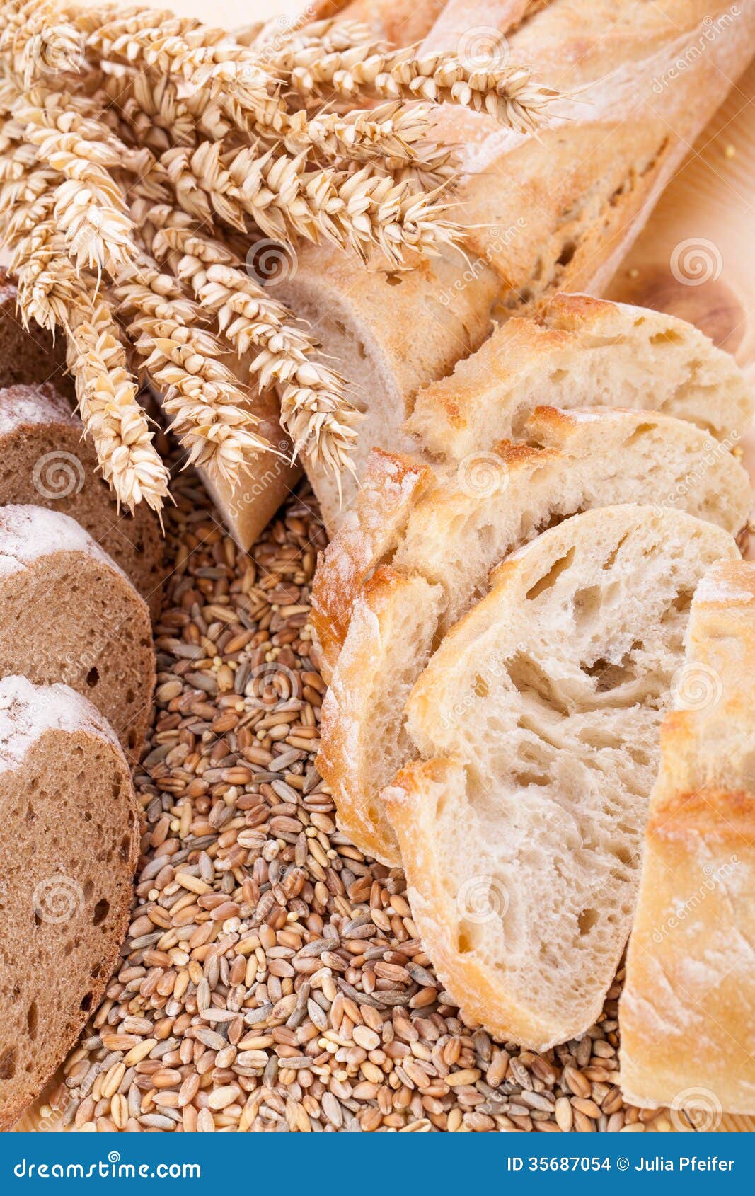 Fresh Tasty Mixed Bread Slice Bakery Loaf Stock Photo - Image of ...