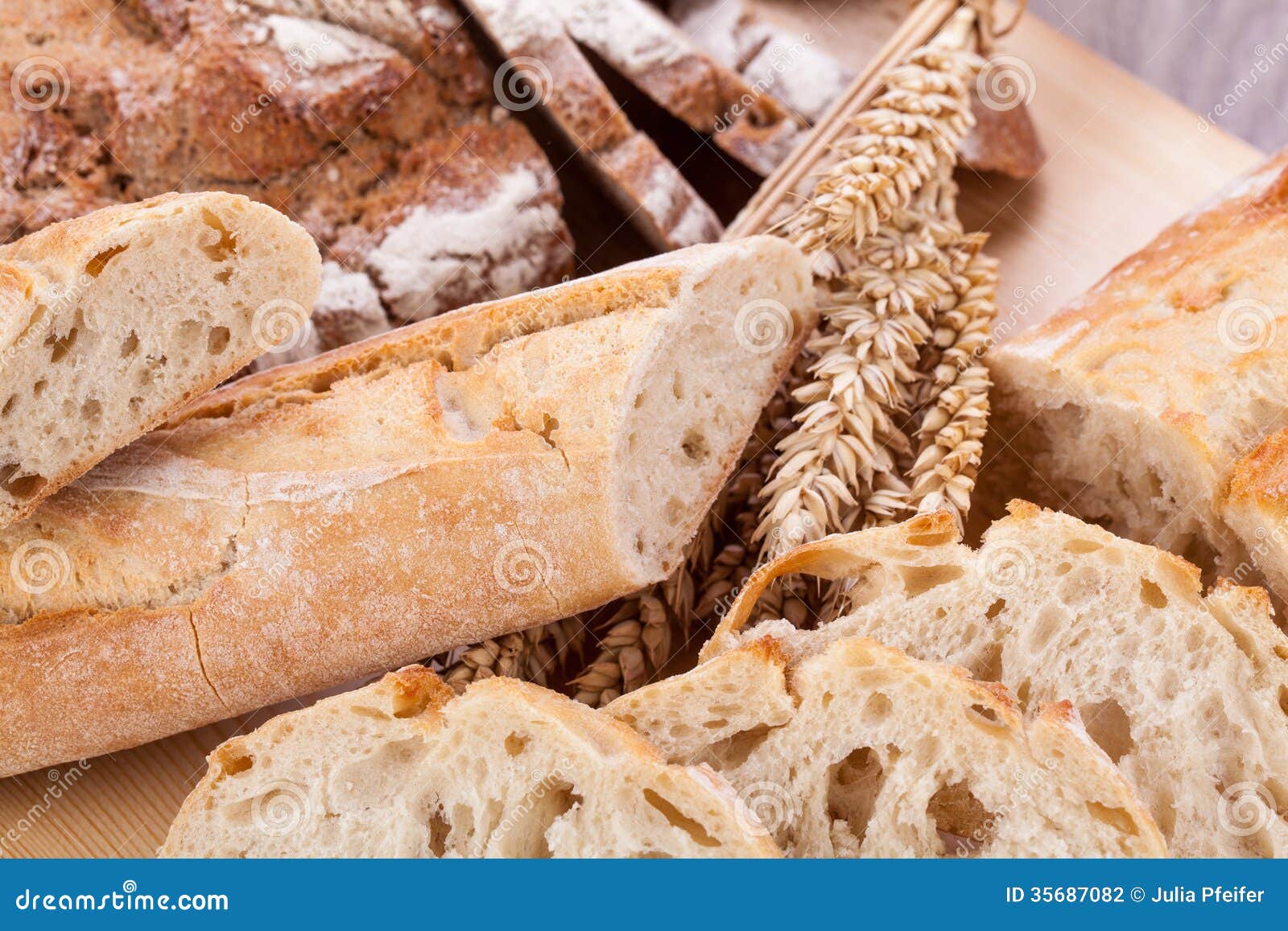 Fresh Tasty Mixed Bread Slice Bakery Loaf Stock Photo - Image of ...