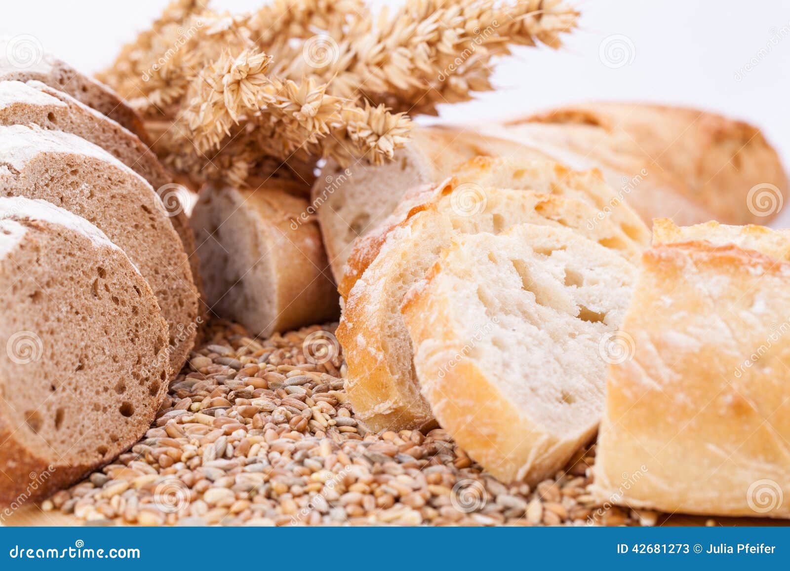 Fresh Tasty Mixed Bread Slice Bakery Loaf Stock Image - Image of ...
