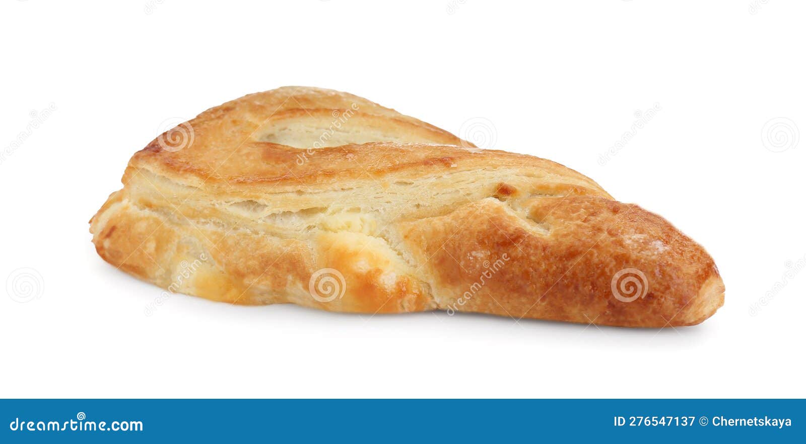 Fresh Tasty Puff Pastry on White Background Stock Image - Image of ...