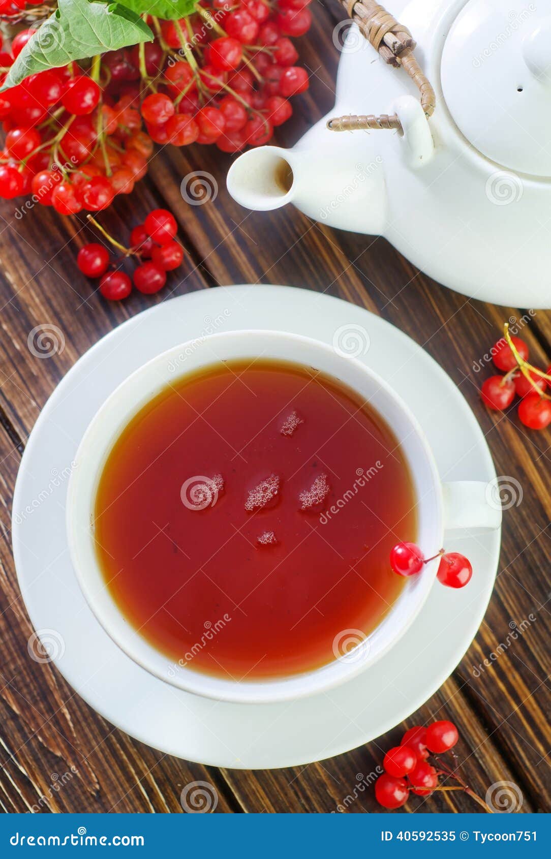 Fresh tea stock image. Image of berries, refreshment - 40592535