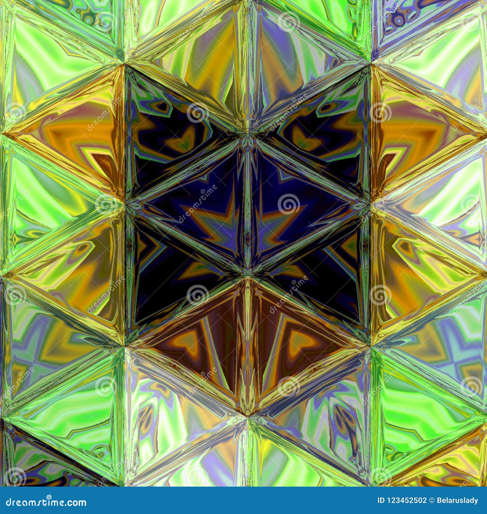 Fresh Tender Colors Triangles Pattern Stock Illustration - Illustration ...