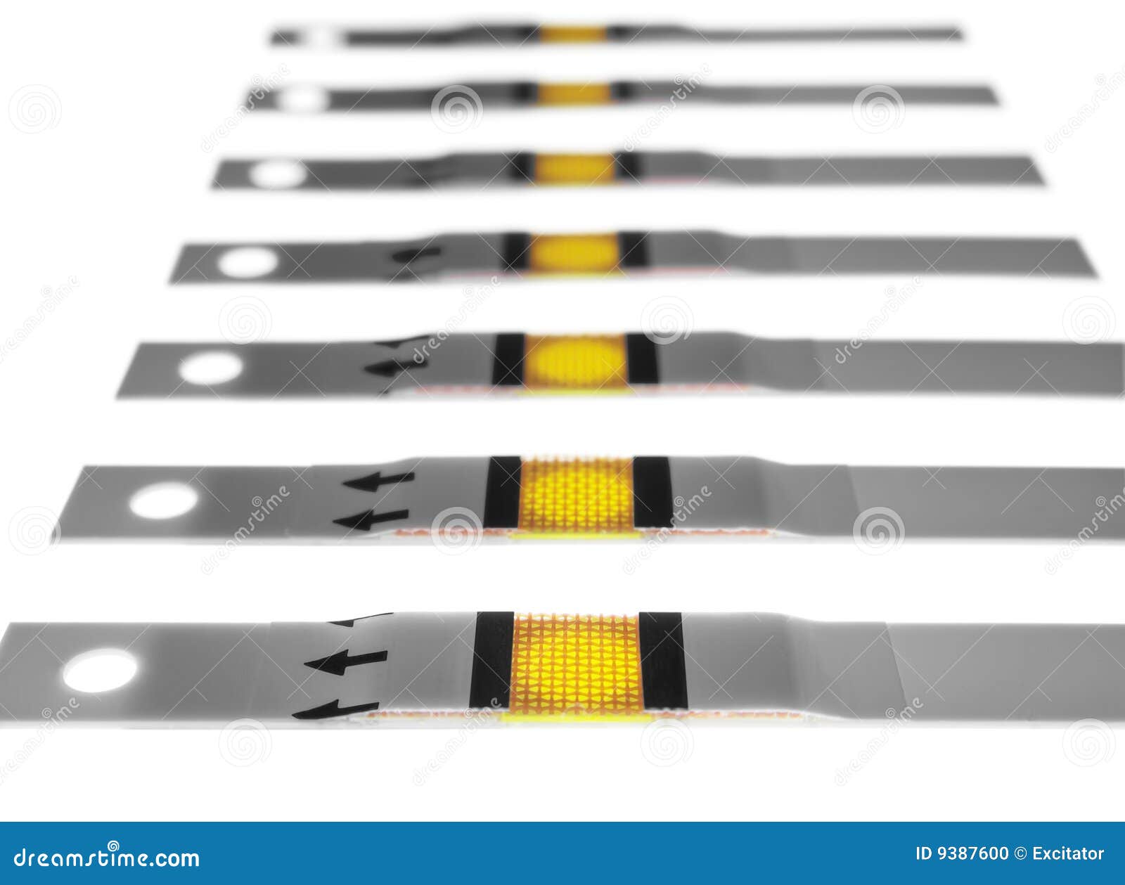 Fresh test strips stock photo. Image of measurement, black - 9387600