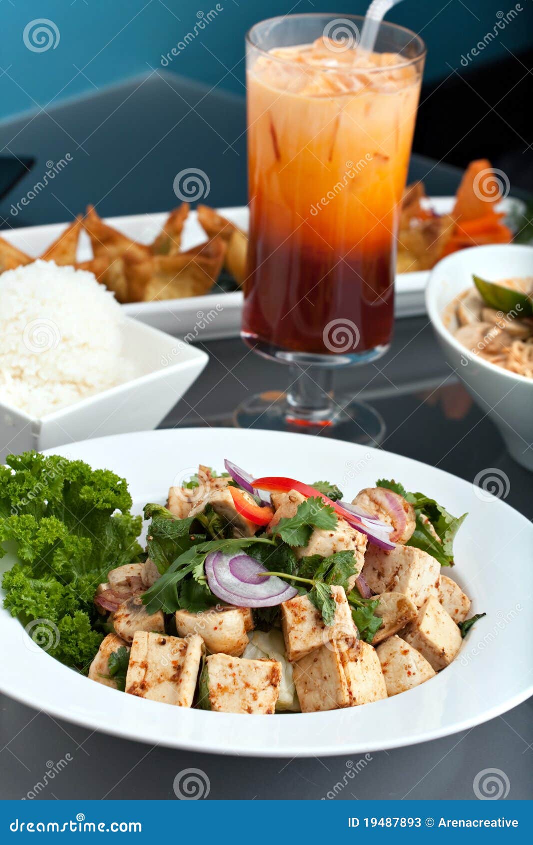 Fresh Thai Food Presentation Stock Image - Image of dining, asian: 19487893
