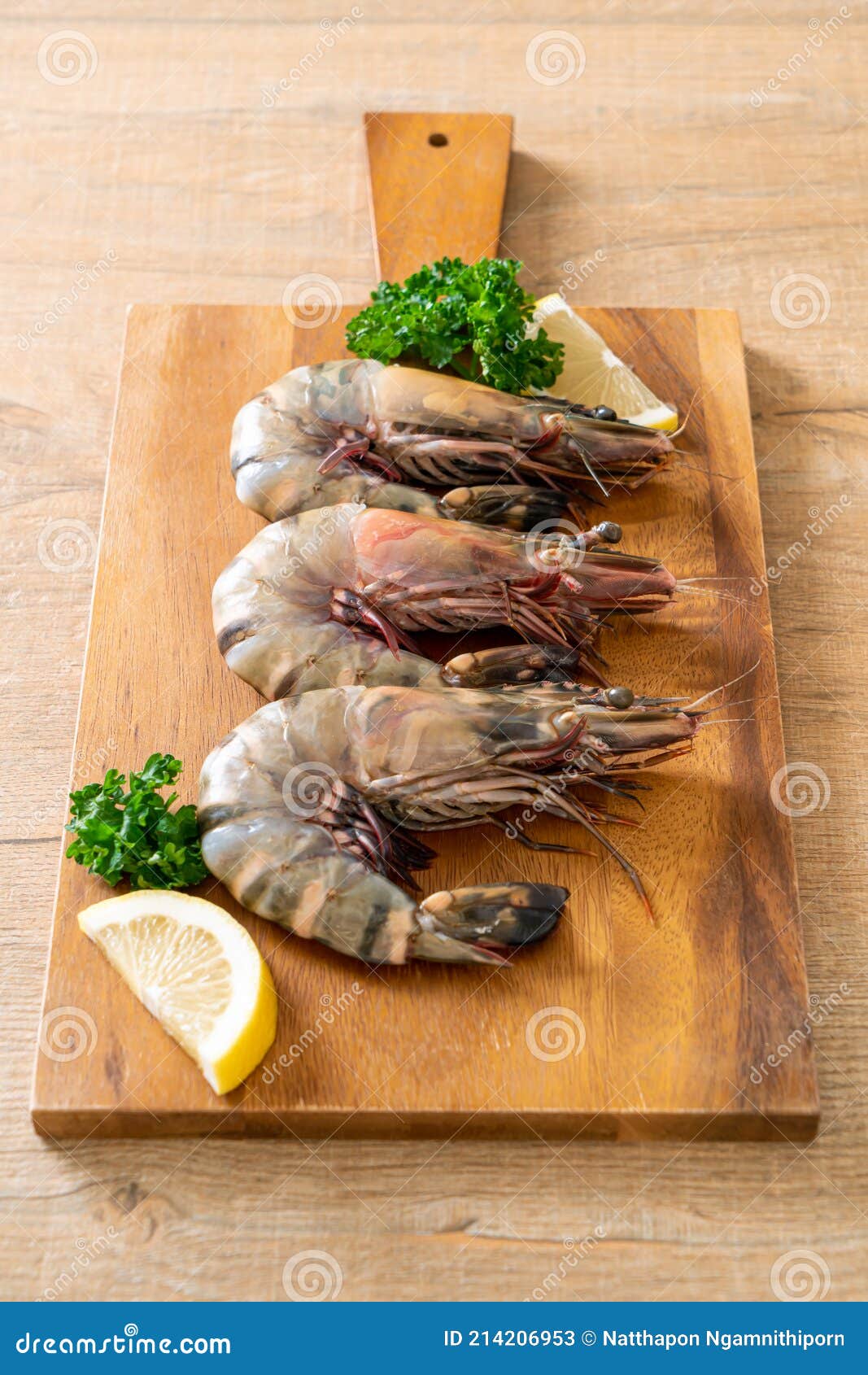 Fresh Tiger Prawn or Shrimp Stock Image - Image of freshness, shellfish ...