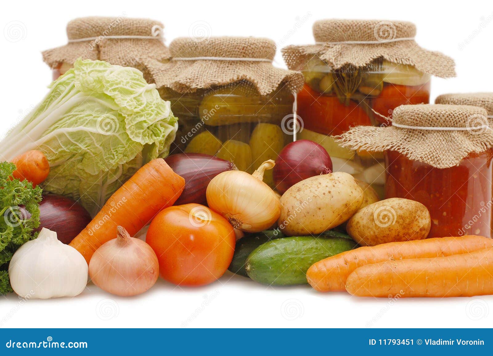 Fresh and Tinned Vegetables Stock Image - Image of preserves, nature ...