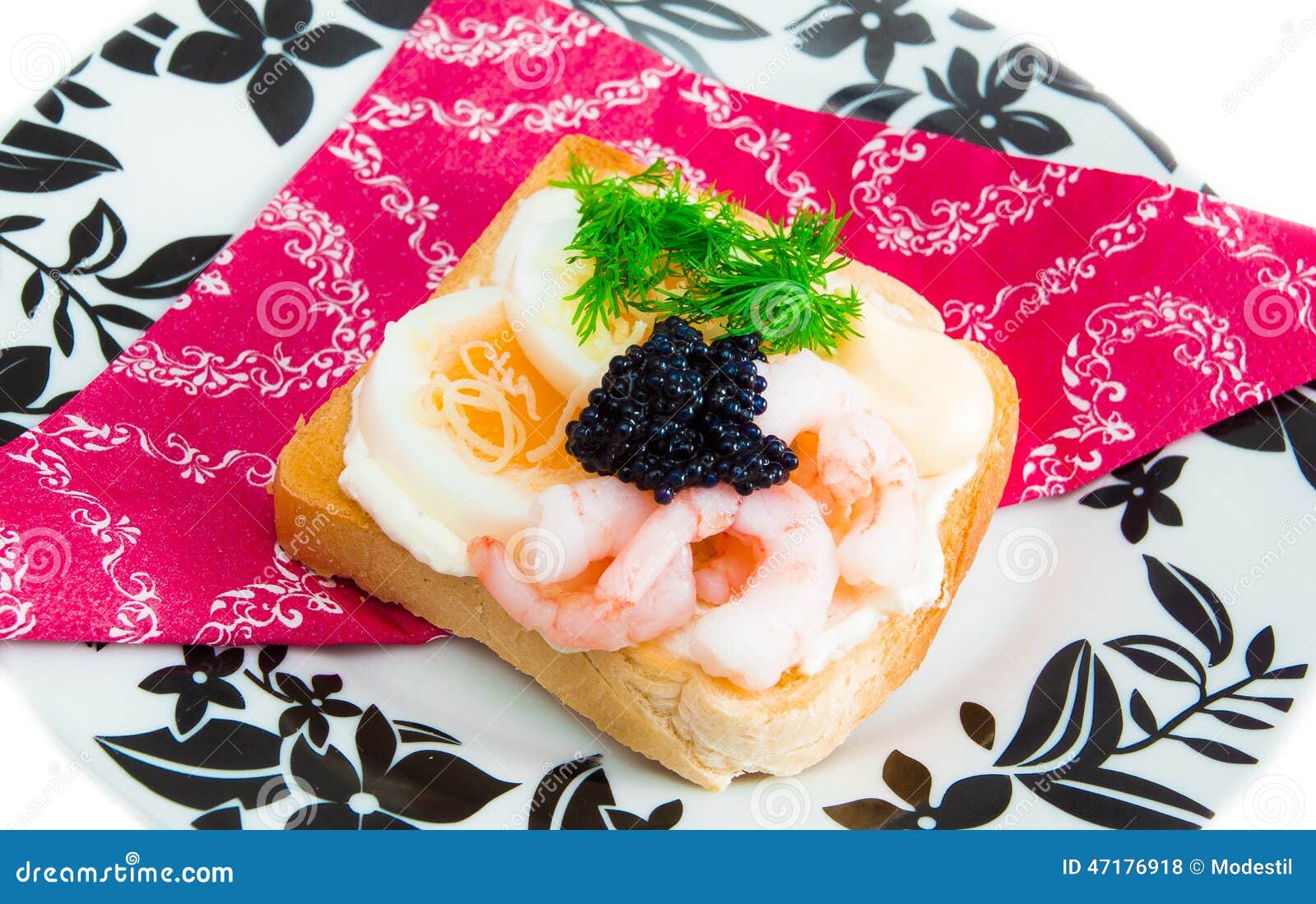 Fresh toast with caviar stock photo. Image of healthy - 47176918