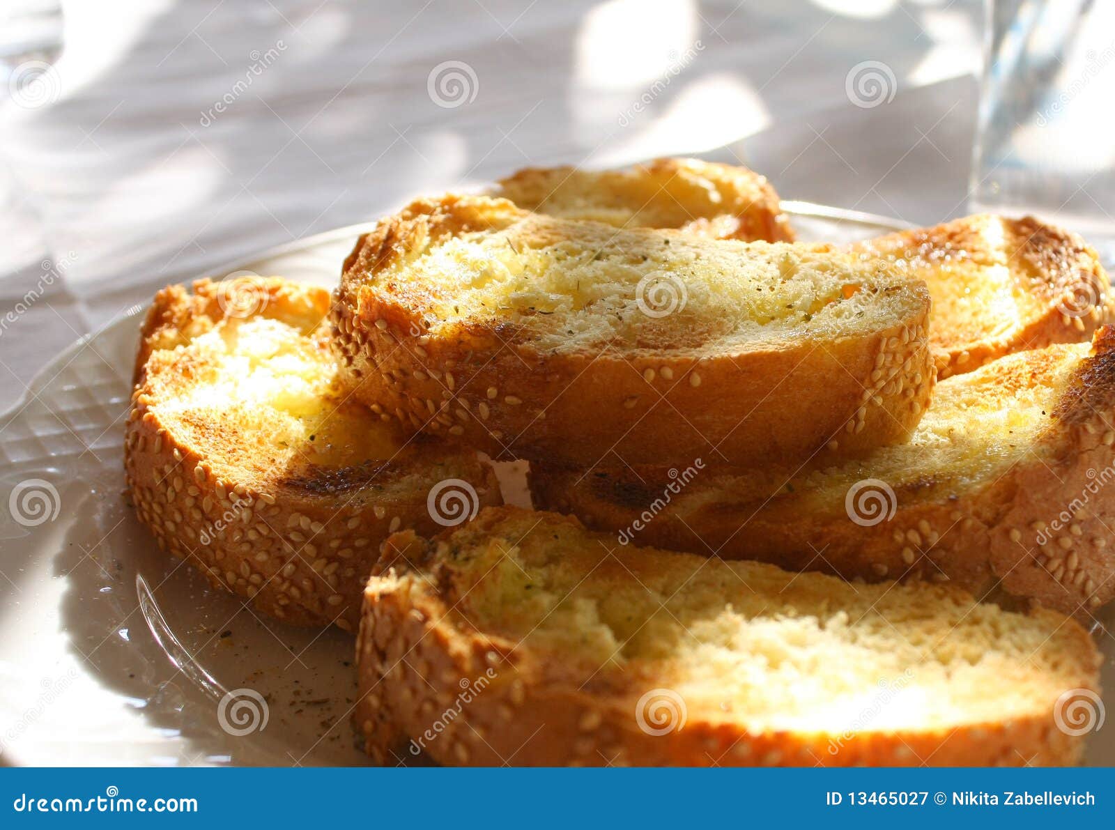 Fresh toasted bread stock image. Image of mediterranean - 13465027