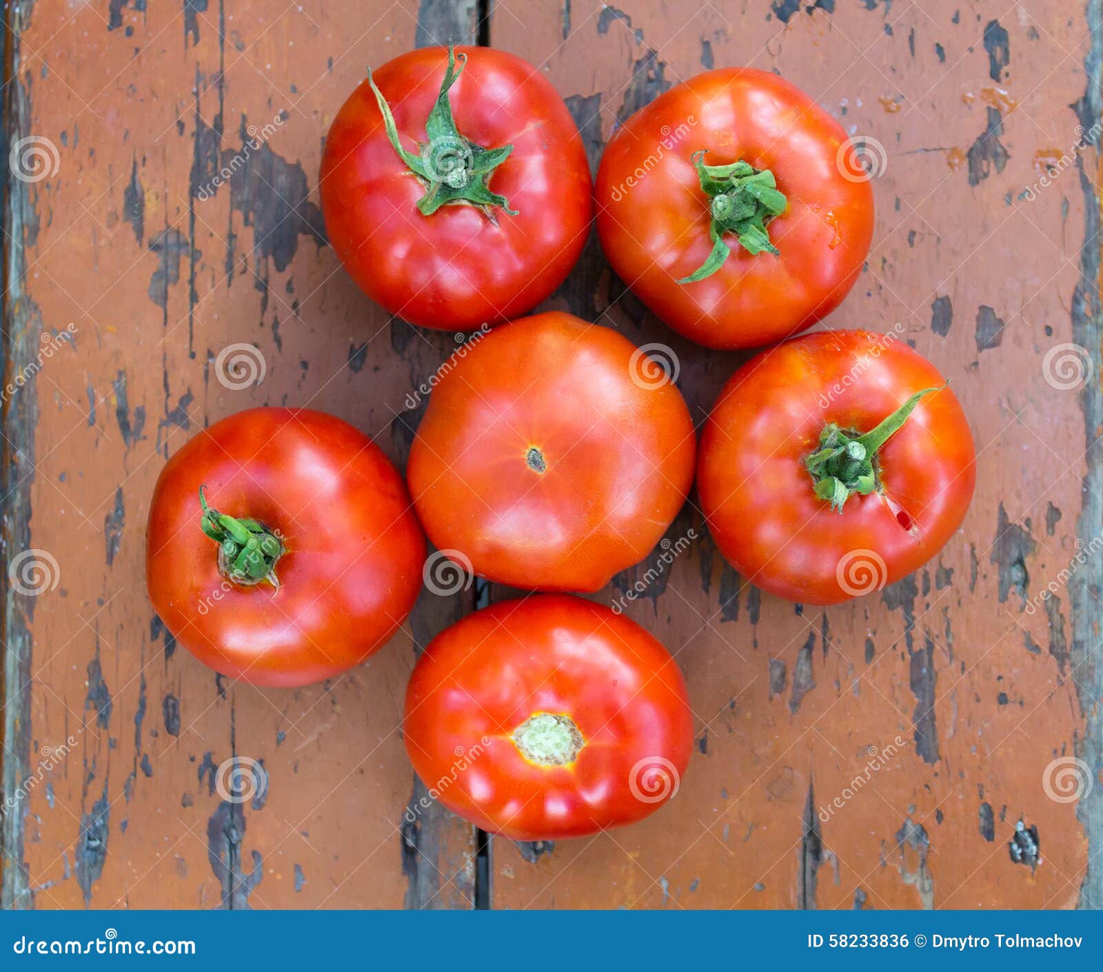 Fresh Tomates Dry Surface Vintage Table Stock Photo - Image of healthy ...