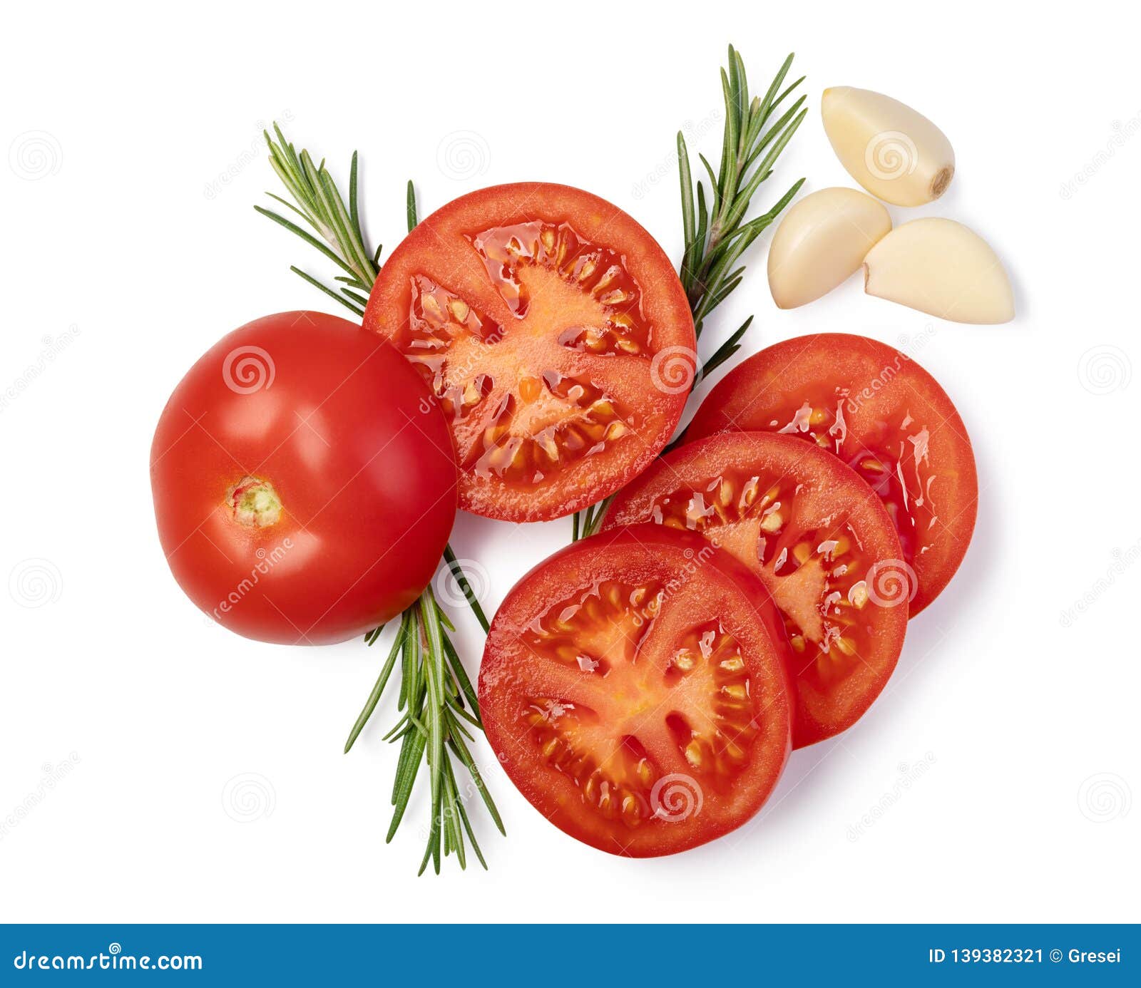 Fresh Tomato, Herbs and Spices Stock Image - Image of isolated, tomato ...