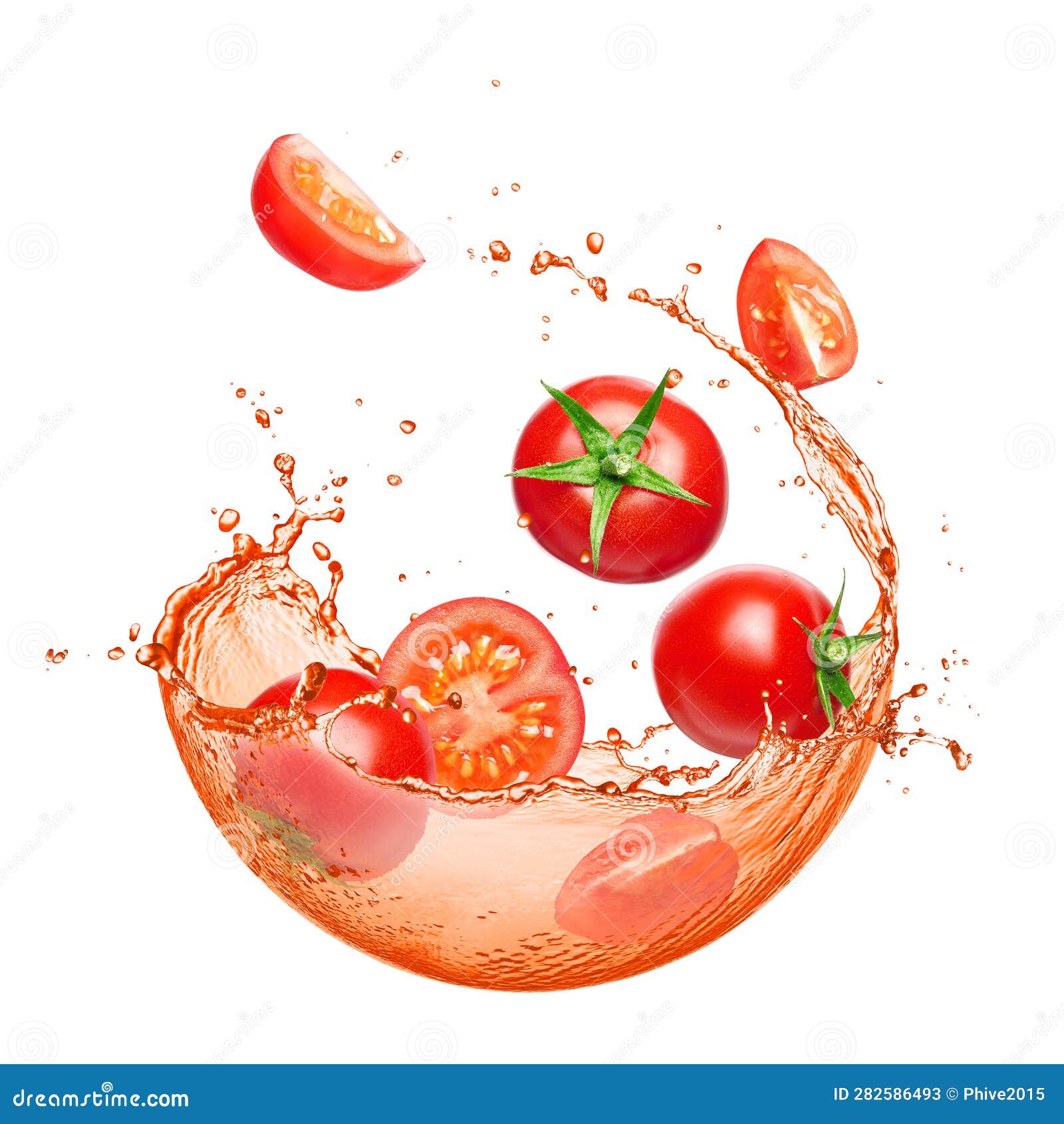 Fresh Tomato with Juice Splash Stock Image - Image of forming, tomato ...