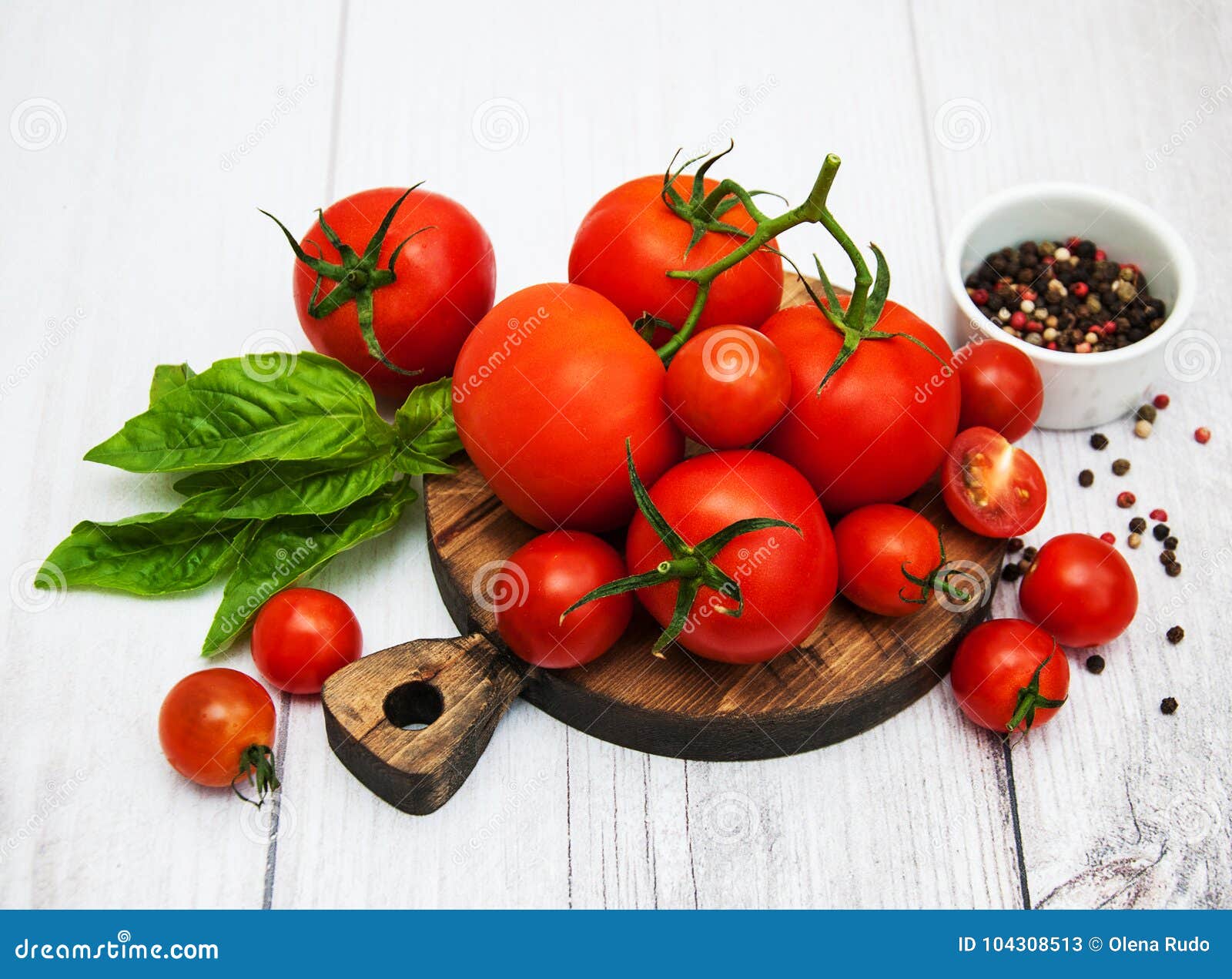 Fresh tomatoes on a table stock image. Image of copy - 104308513