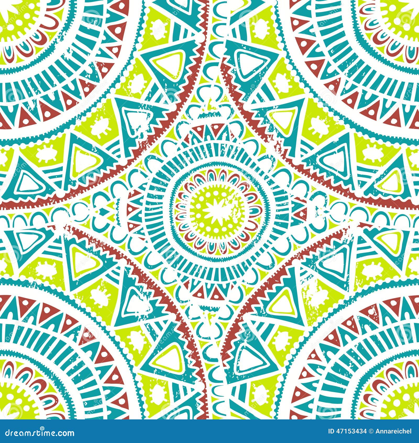 Ethnic Pattern Batik Cartoon Vector | CartoonDealer.com #204647591