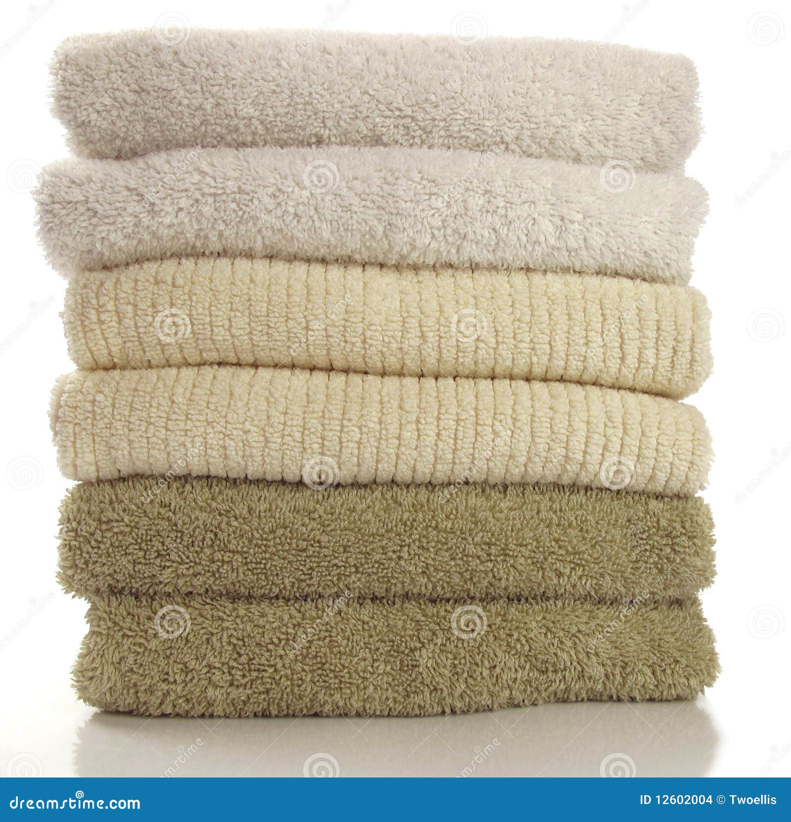 Fresh towels stock photo. Image of wash, neutral, stack - 12602004