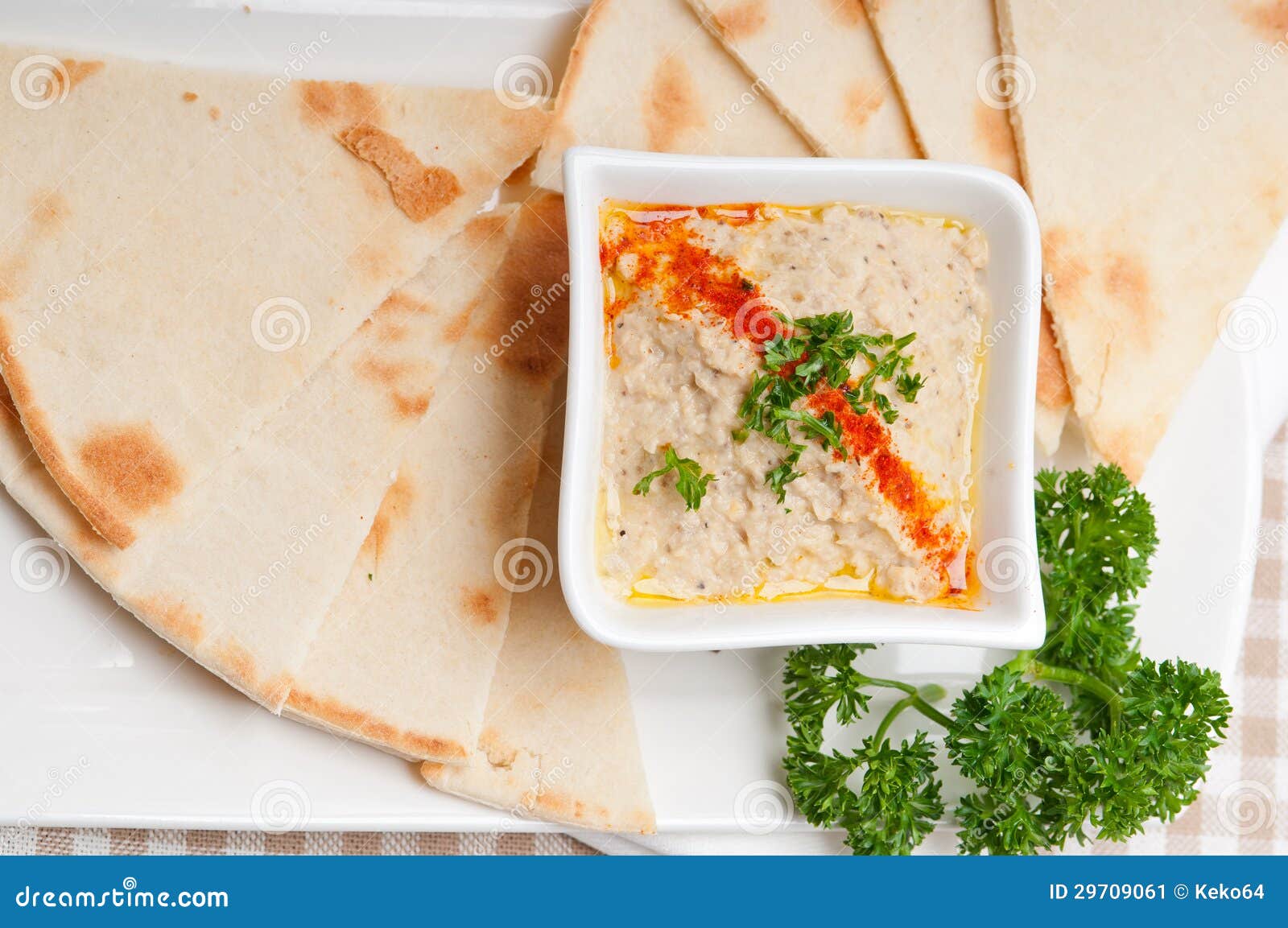 Moutabal Baba Ghanoush Eggplant Dip Stock Image - Image of ...