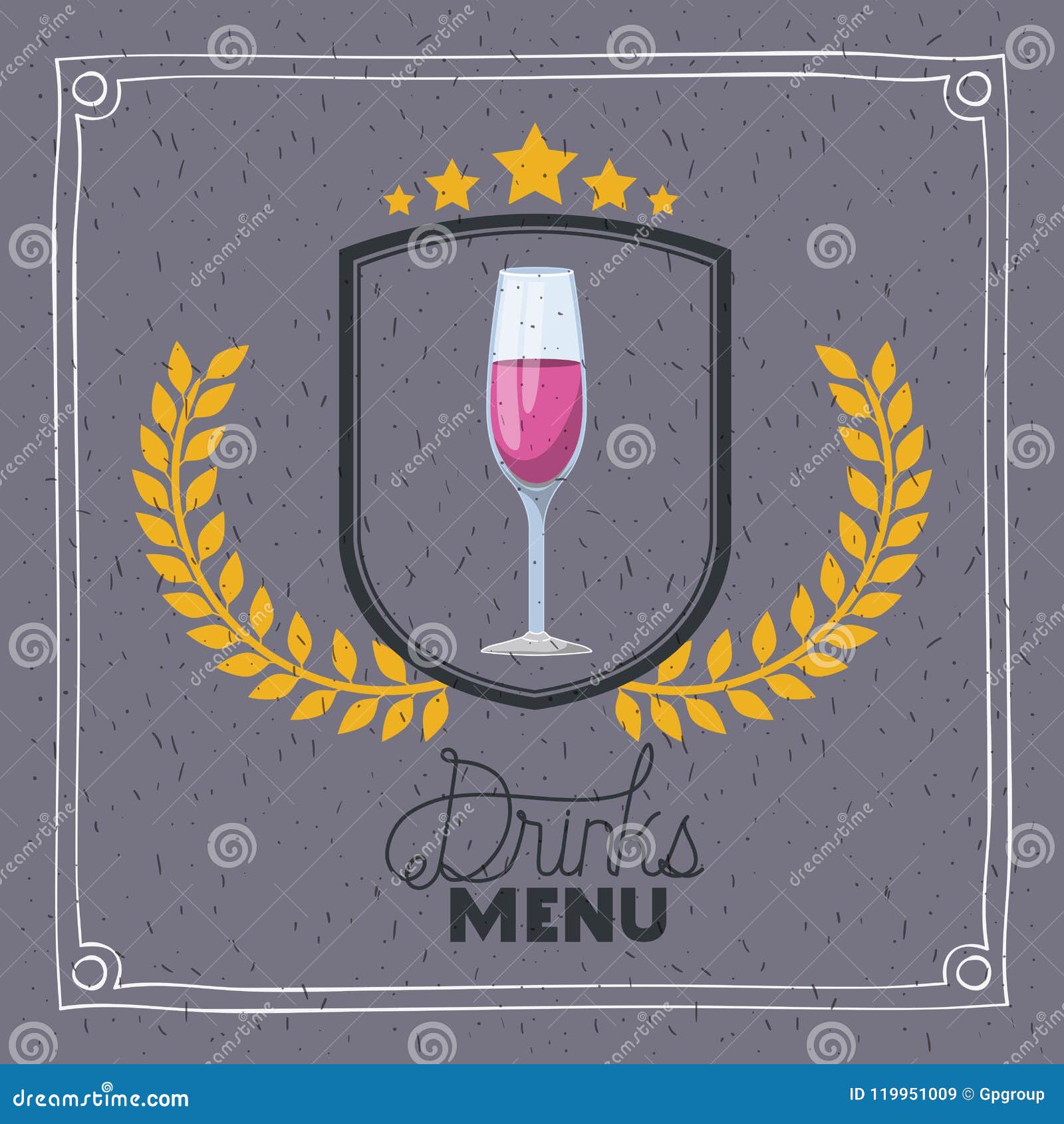 Fresh and Tropical Cocktail Frame Stock Vector - Illustration of menu ...