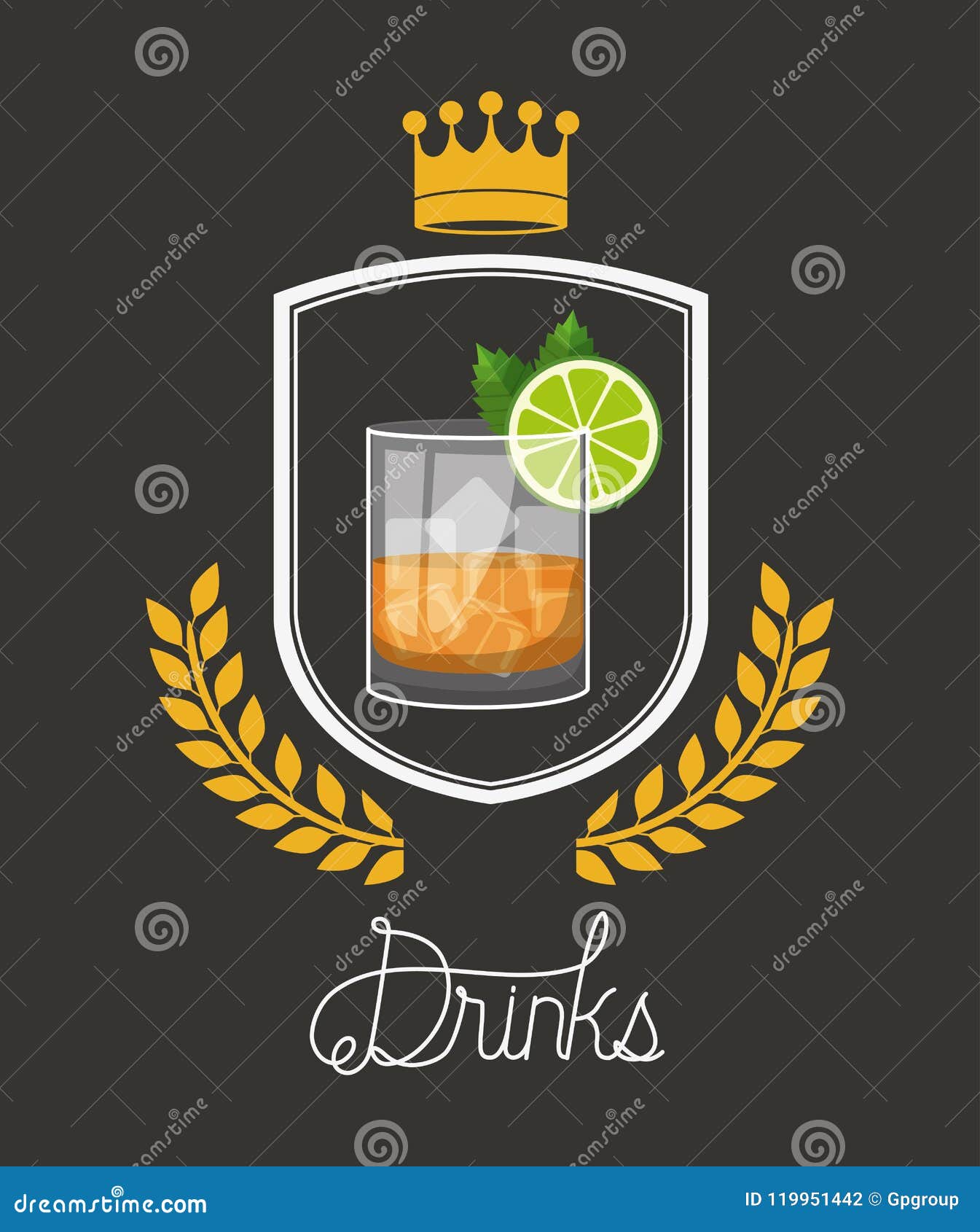 Fresh And Tropical Cocktail Frame Stock Vector - Illustration of glass ...