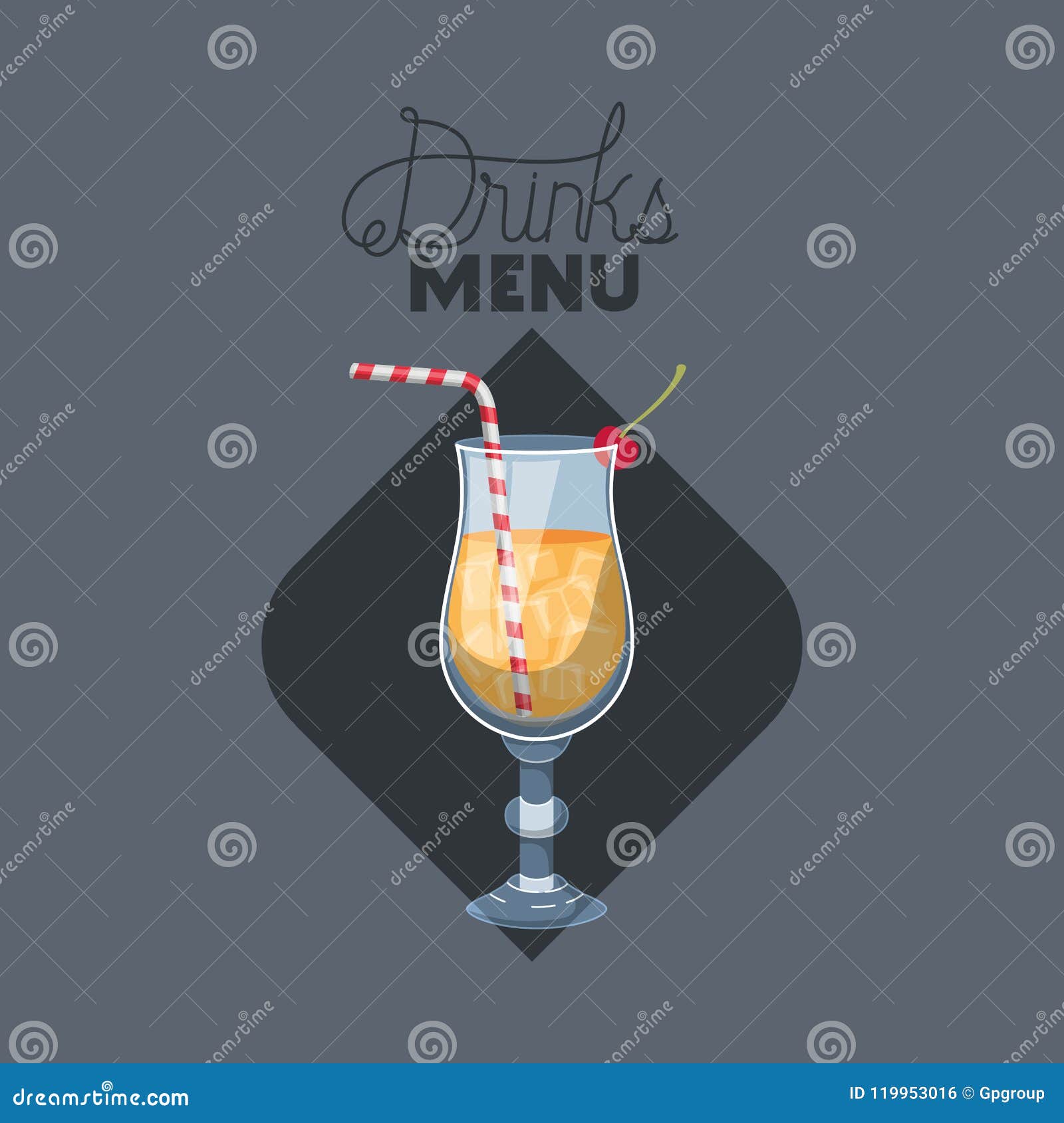 Fresh and Tropical Cocktail Frame Stock Vector - Illustration of liquid ...