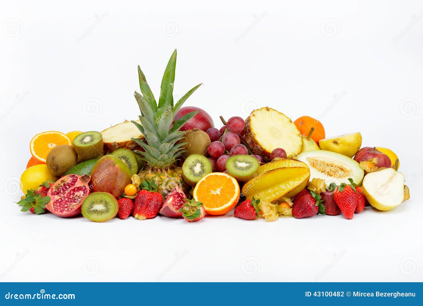 Fresh tropical fruits stock photo. Image of natural, combination - 43100482