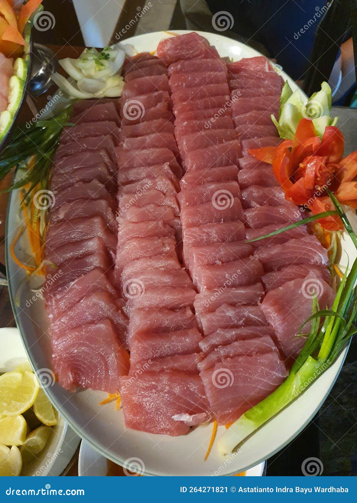 Fresh Tuna Meat Ready for Sashimi Stock Image - Image of meat, fish ...