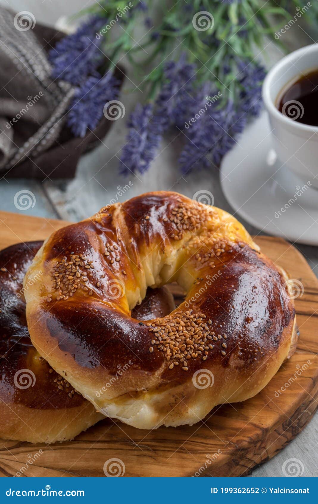 Fresh Turkish Acma on the Cutting Board Stock Photo - Image of ...