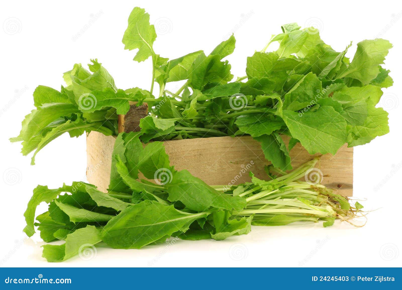 Fresh Turnip Tops (turnip Greens) Stock Image - Image of savory, dinner ...