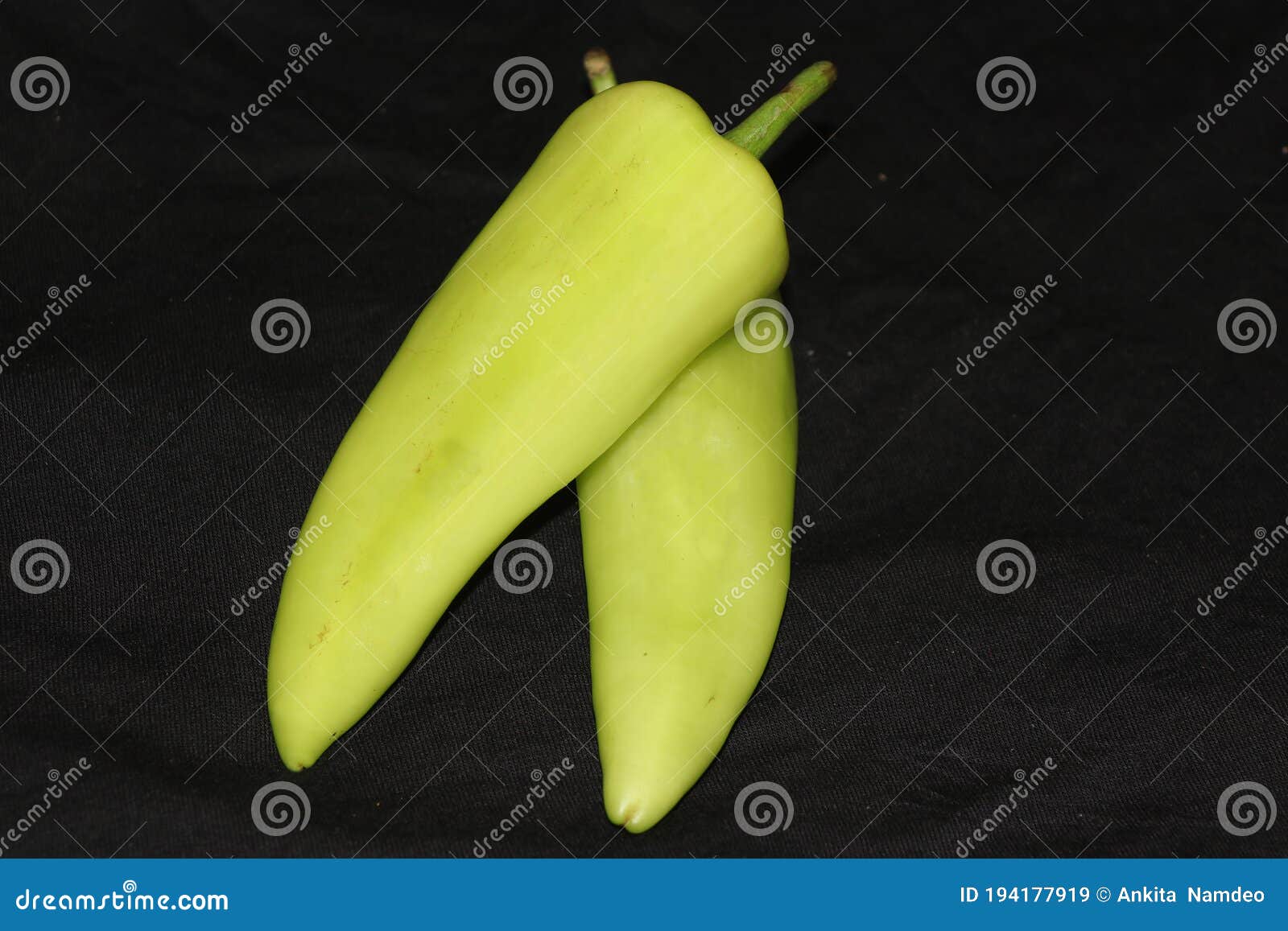 Two Pieces of Fresh Green Chilli Stock Image - Image of capsicum ...