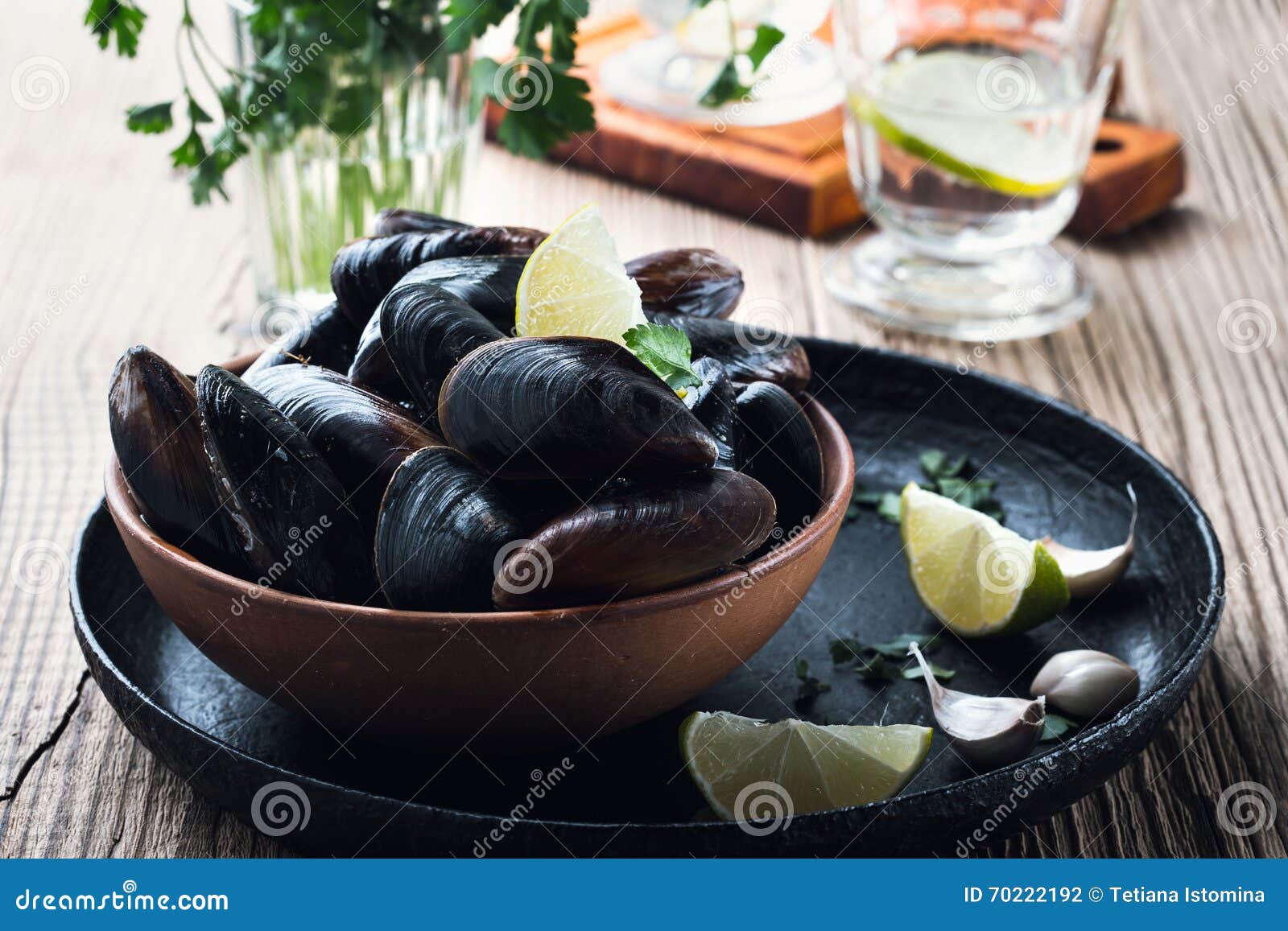 Fresh Uncooked Mussels in the Shell Stock Photo - Image of diet, market ...