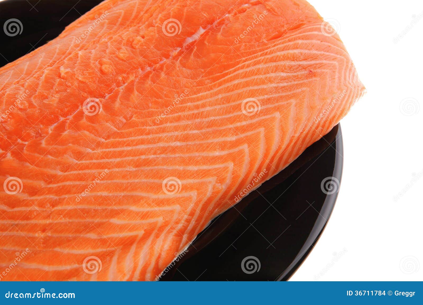 Fresh Uncooked Red Fish Fillet on Black Stock Photo - Image of fish ...