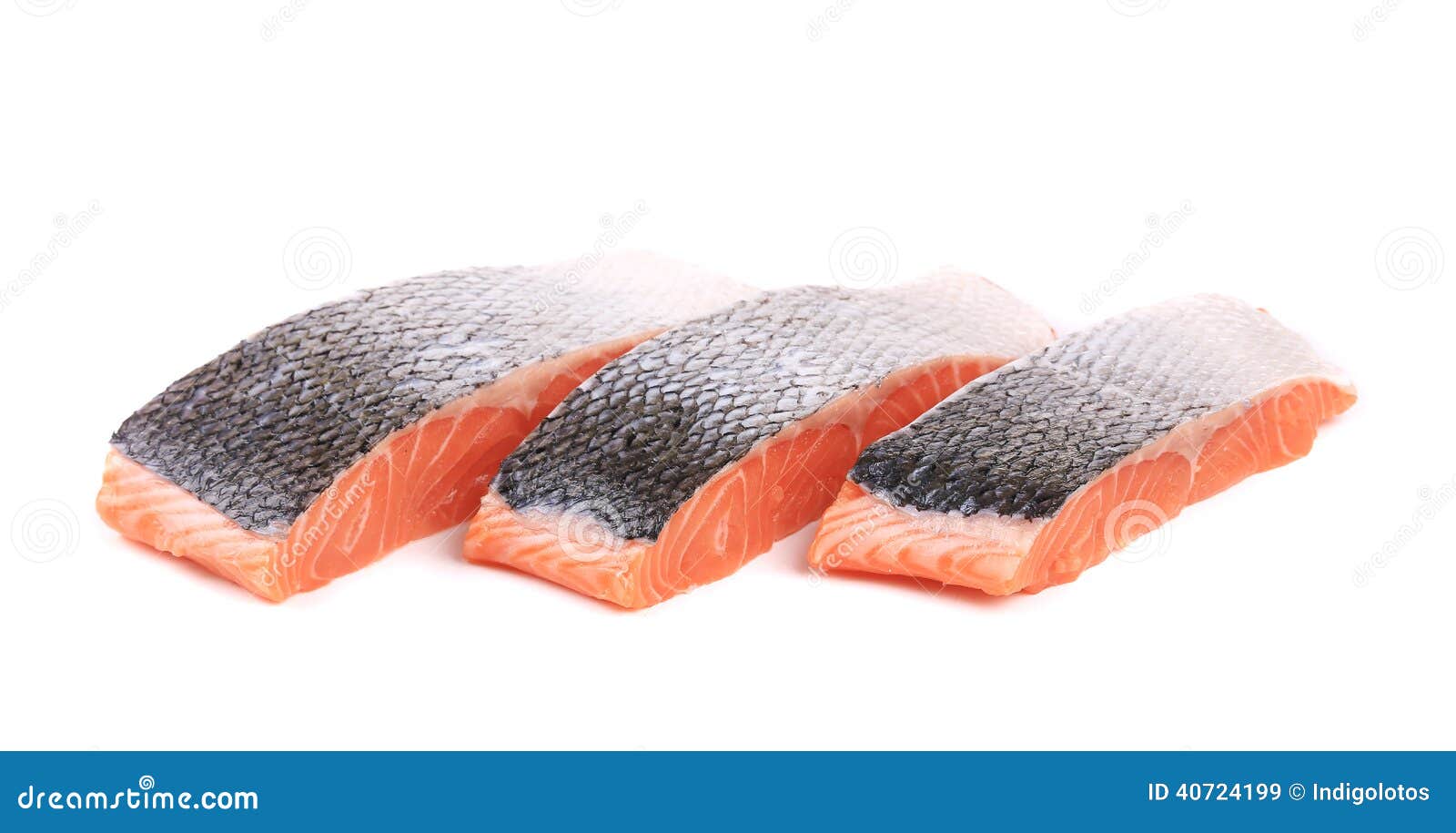 Fresh Uncooked Red Fish Fillet Slices. Stock Image - Image of fresh ...