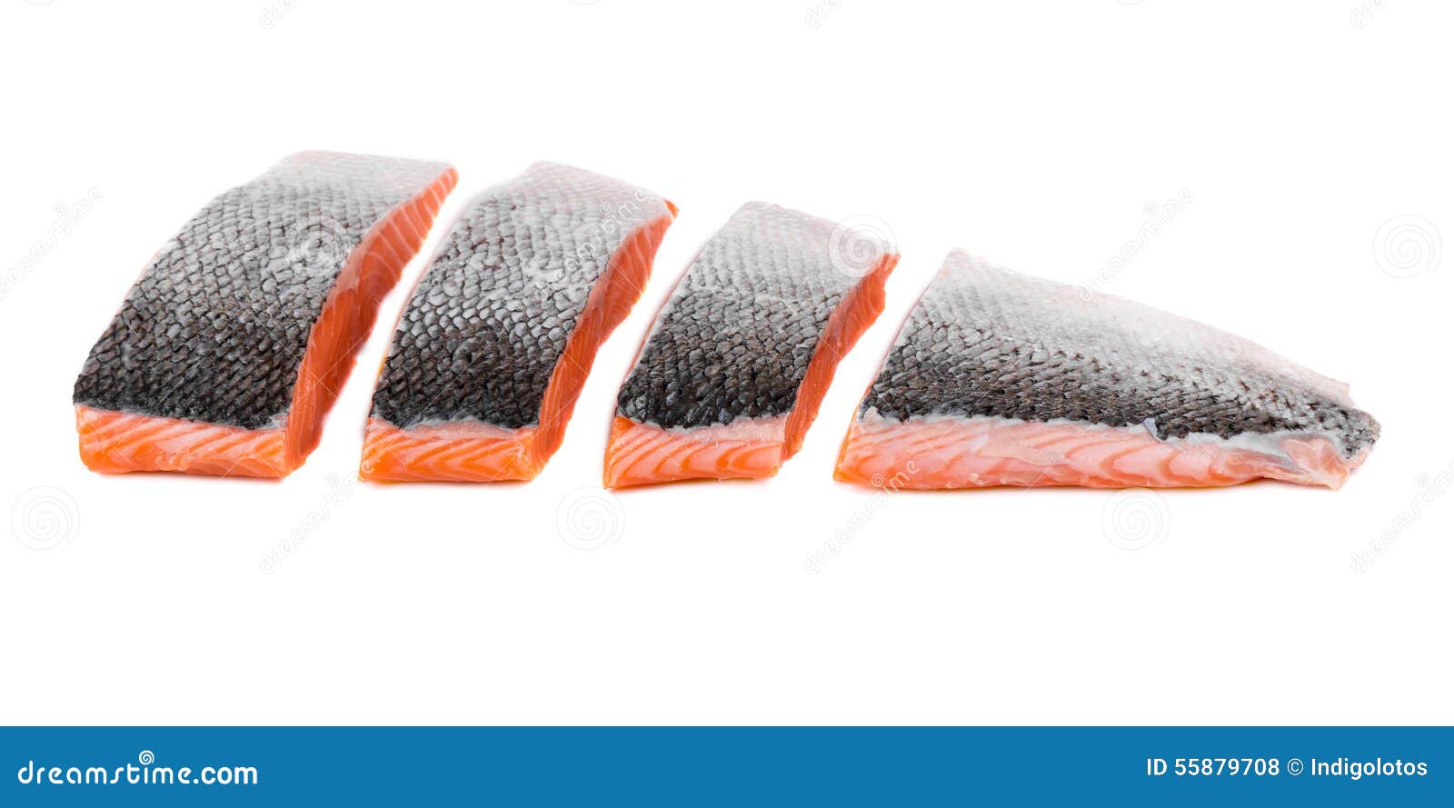 Fresh Uncooked Red Fish Fillet Slices. Stock Photo - Image of fillet ...