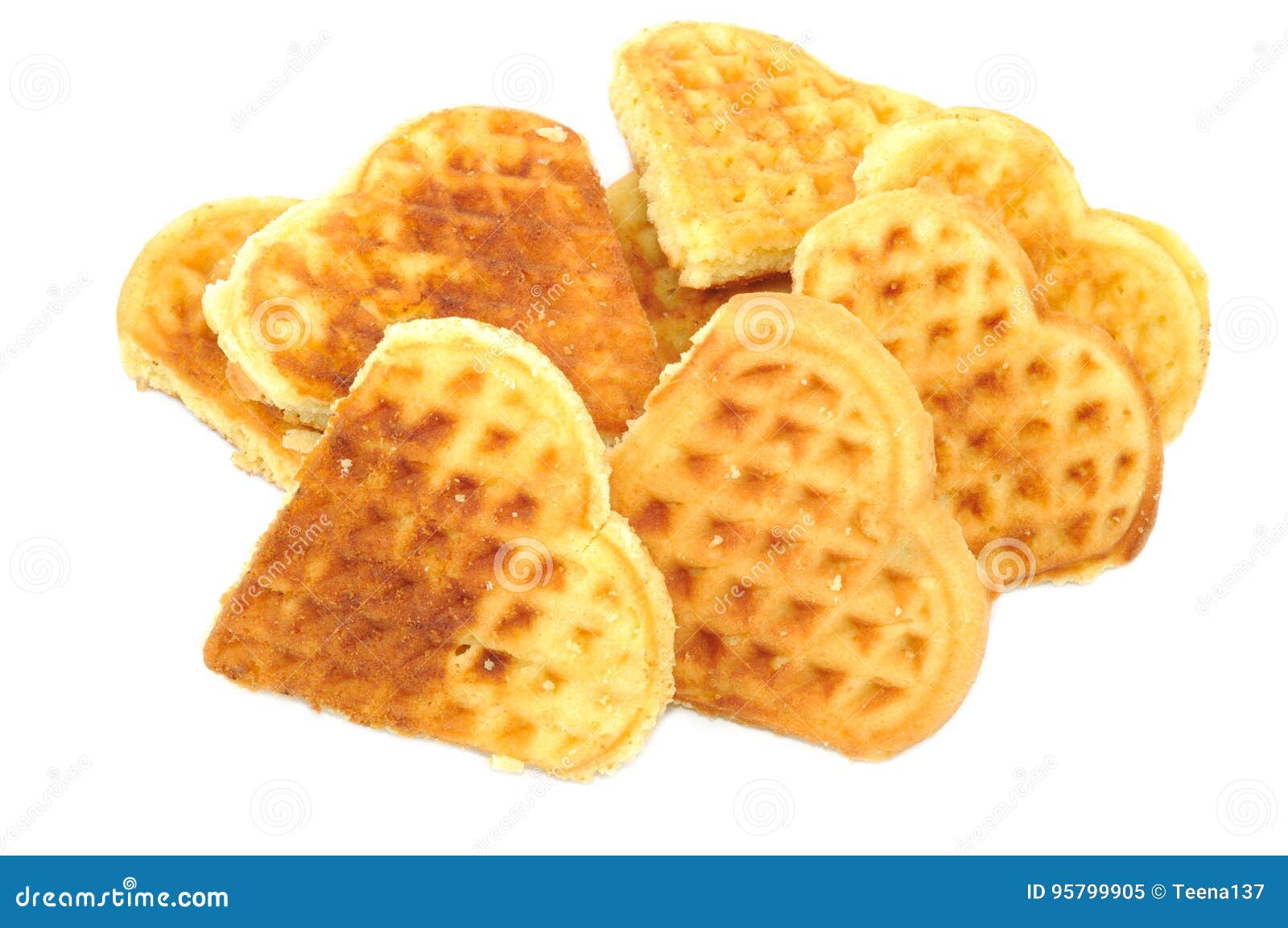 Fresh vaffel cookies stock image. Image of snack, baker - 95799905