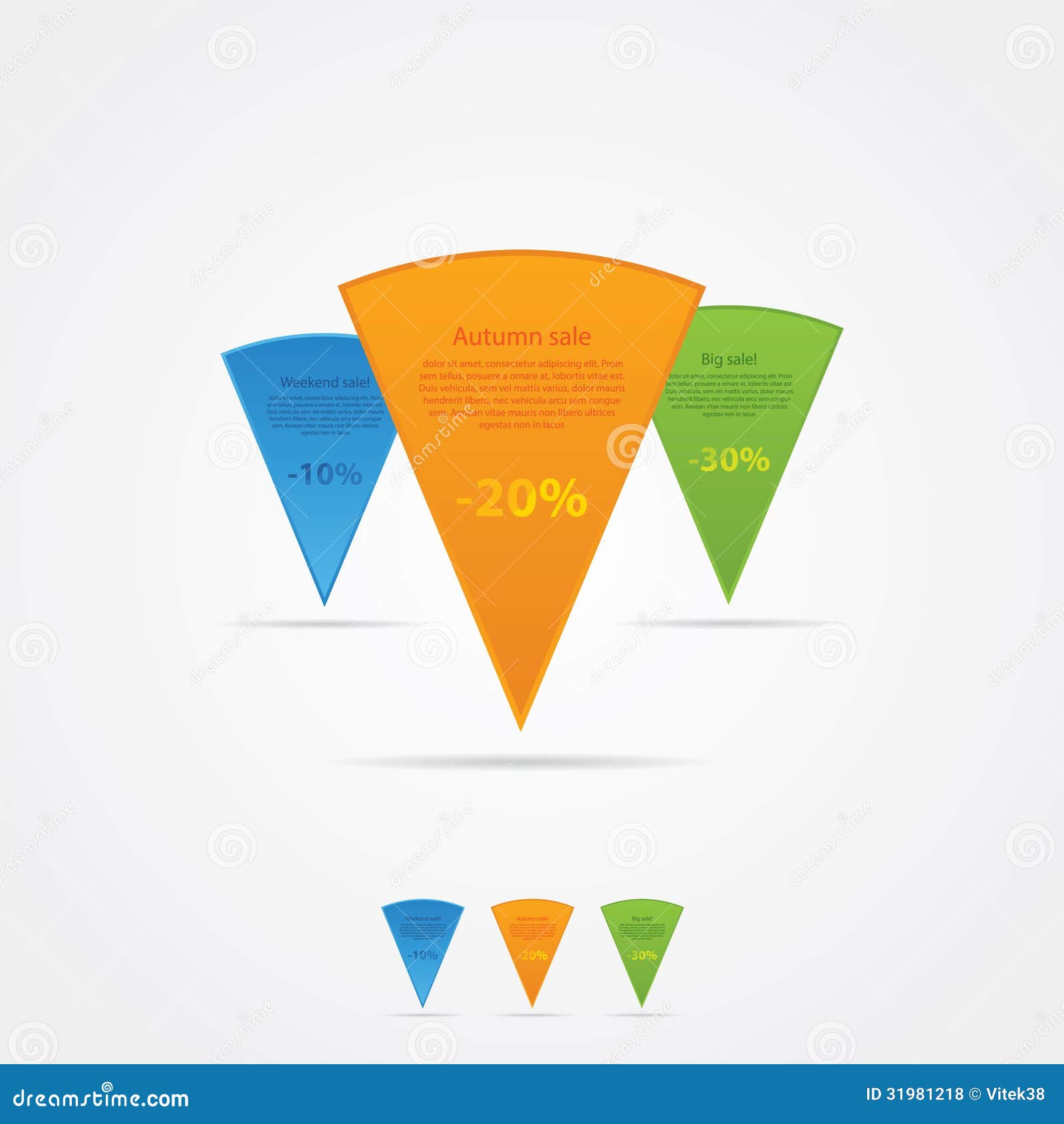 Fresh Vector Colorfully Pointers. Sign - Pointer - Template with Stock ...