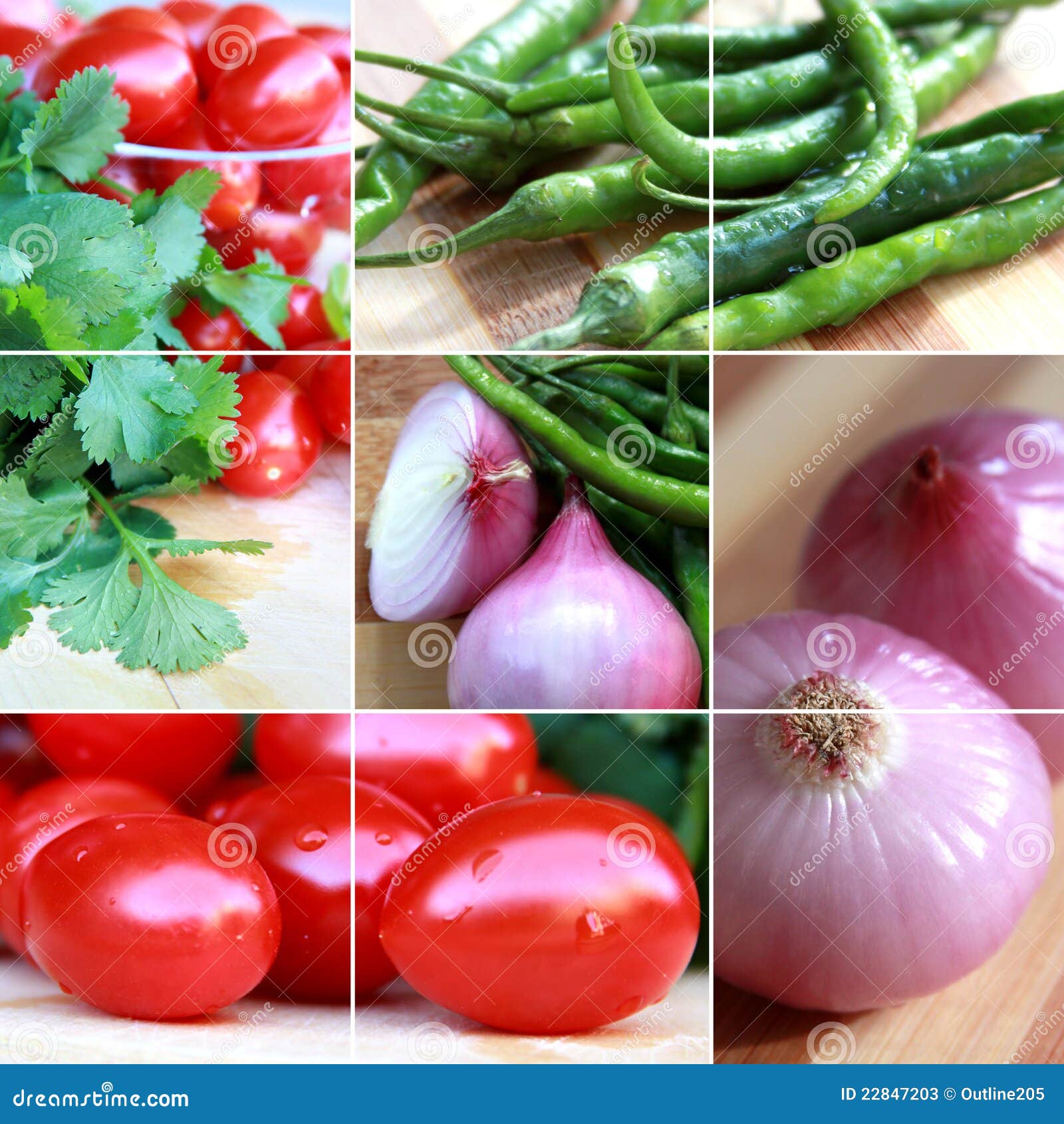 Fresh vegetable collage stock image. Image of nature - 22847203
