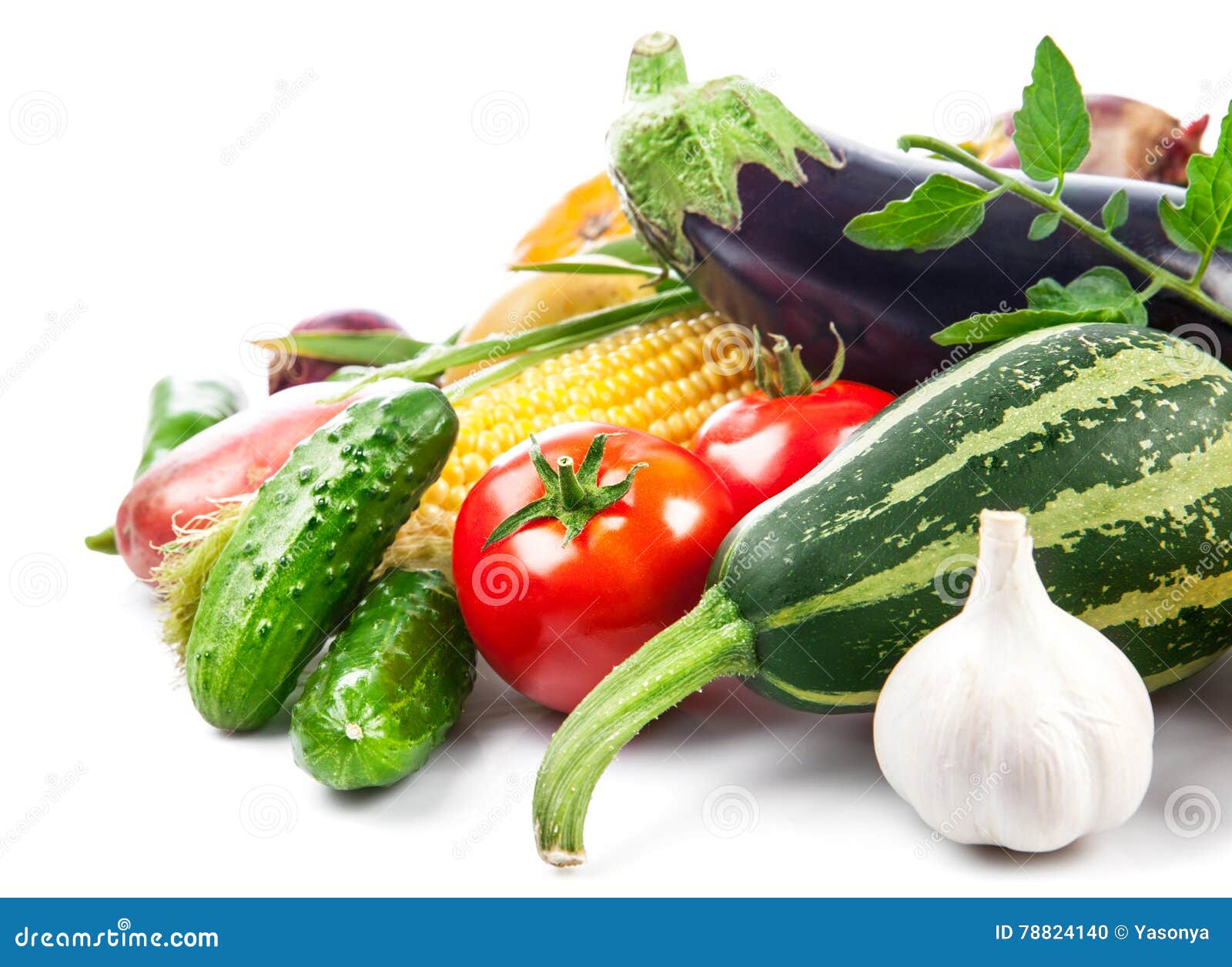 Fresh Vegetable with Green Leaves Stock Photo - Image of leaf, organic ...