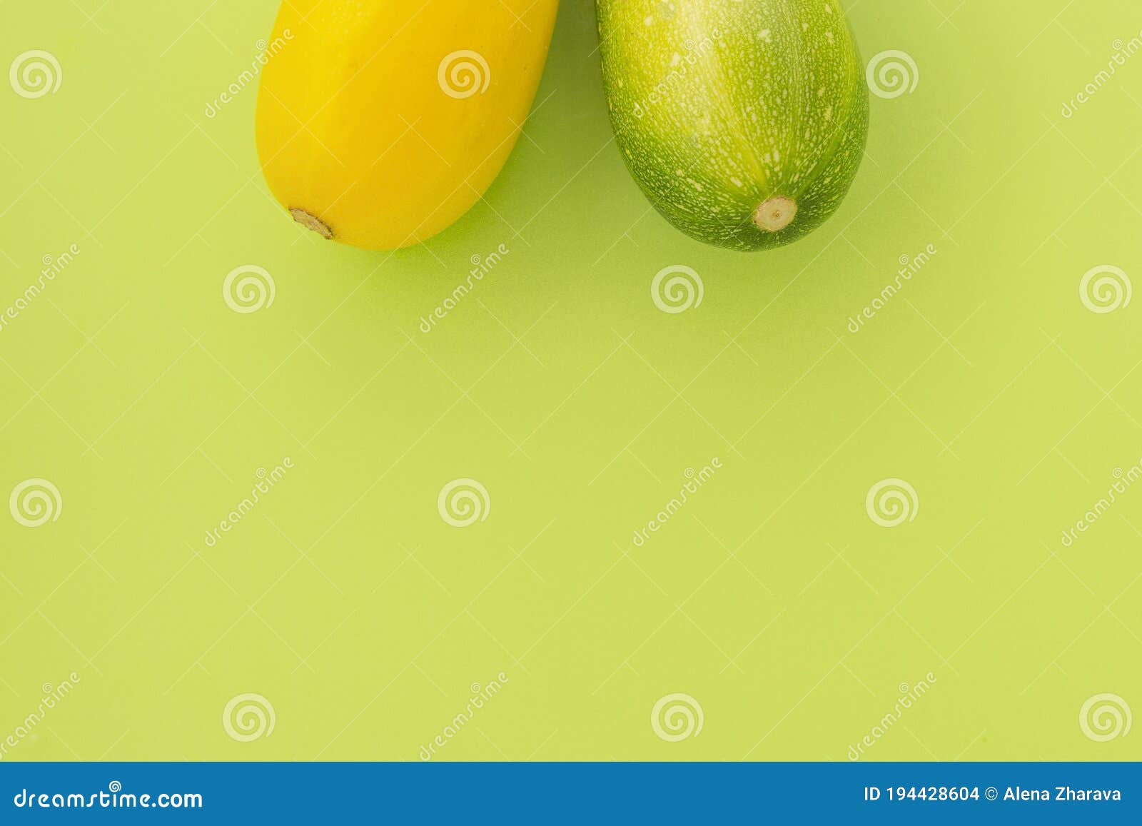 Fresh Vegetable Marrow Isolated on Green Background Stock Photo - Image ...