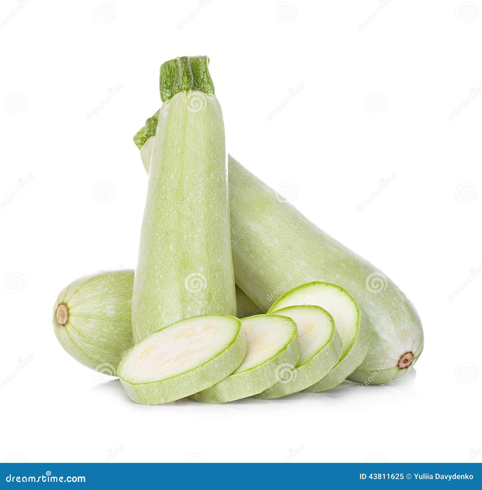 Fresh Vegetable Marrow Isolated on White Stock Image - Image of ...